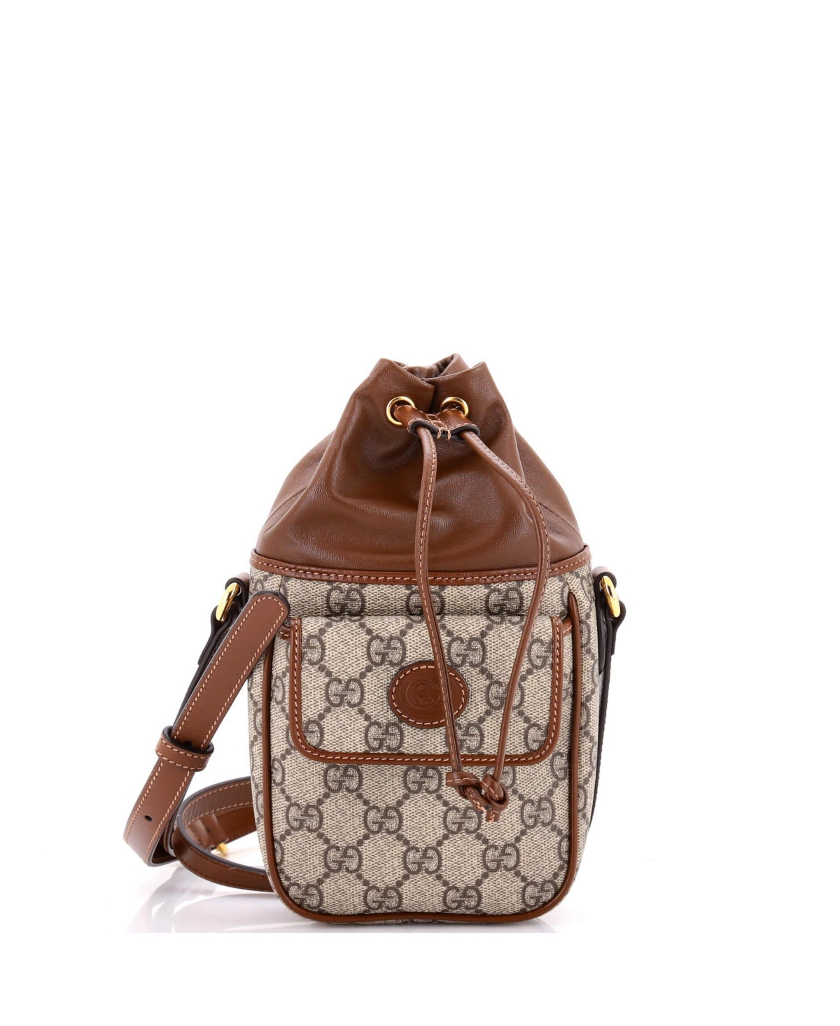 Click here for Pre-Owned Gucci Mini Interlocking G Patch Bucket B... prices