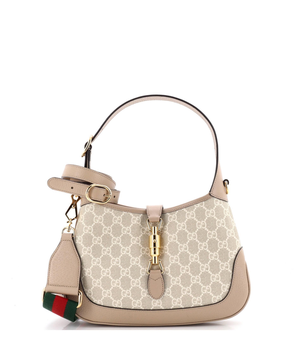 Click here for Pre-Owned Gucci Small Jackie 1961 Hobo Gg Coated C... prices