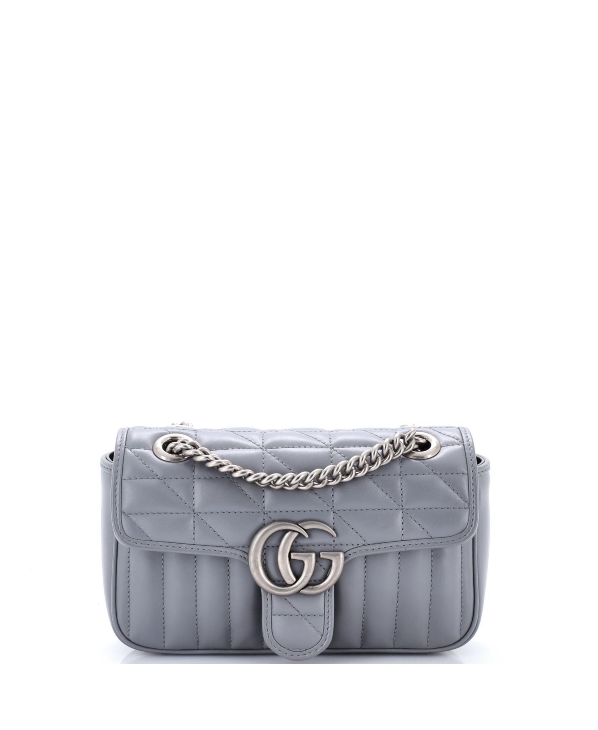 Click here for Pre-Owned Gucci Mini Gg Marmont Flap Bag Mixed Mat... prices