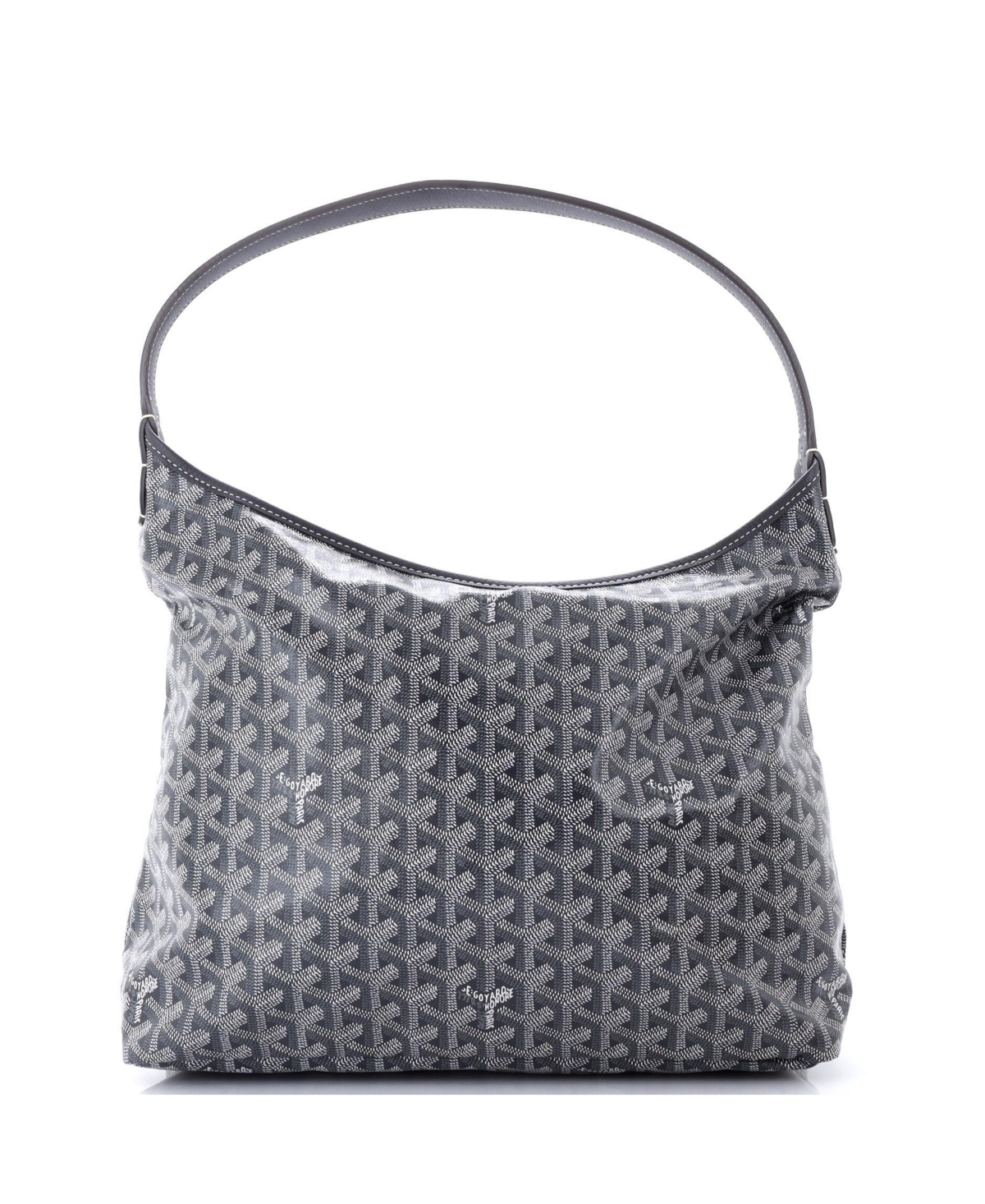 Click here for Pre-Owned Goyard Boheme Hobo Coated Canvas - Grey prices
