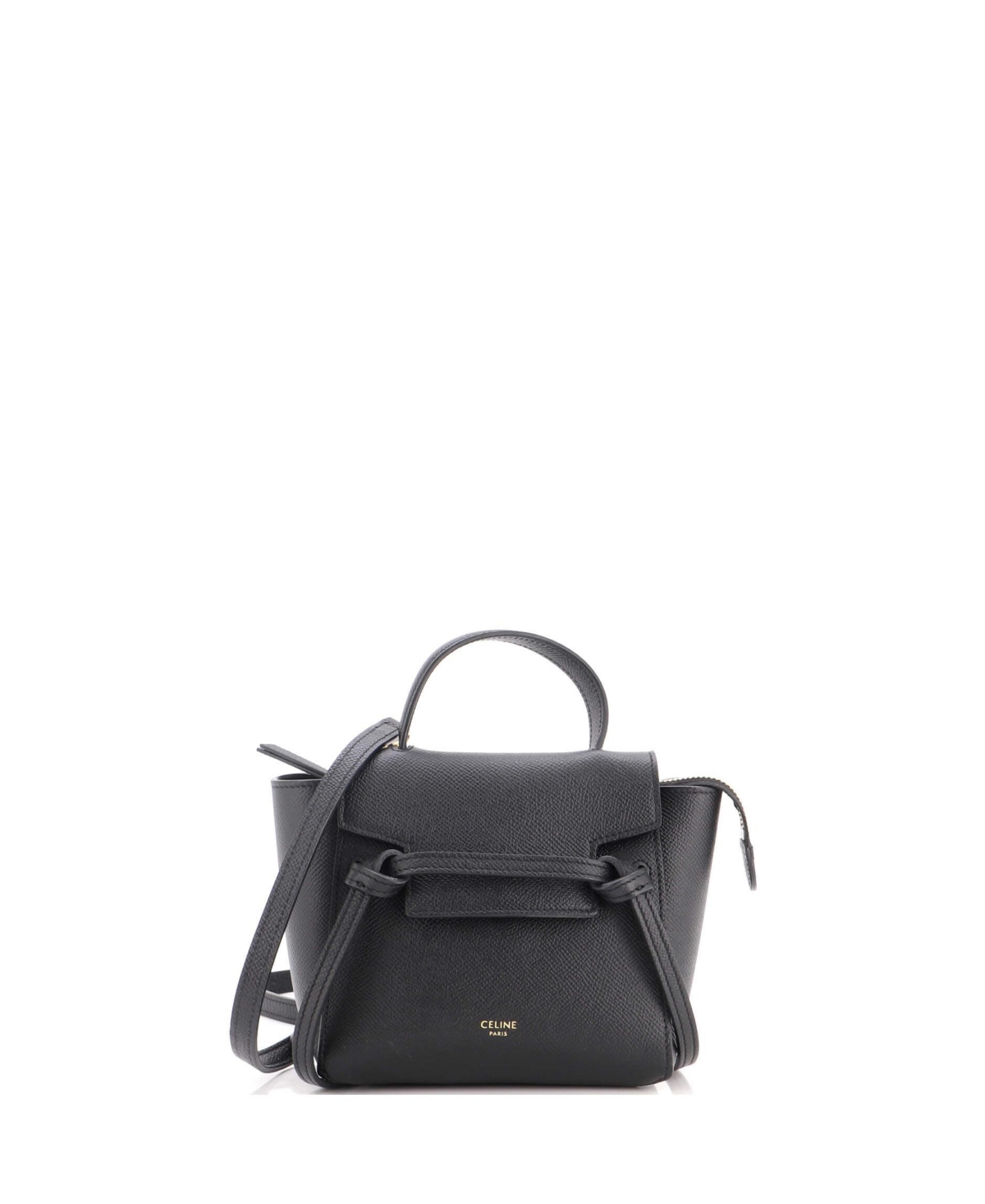 Click here for Pre-Owned Celine Pico Belt Bag Textured Leather -... prices
