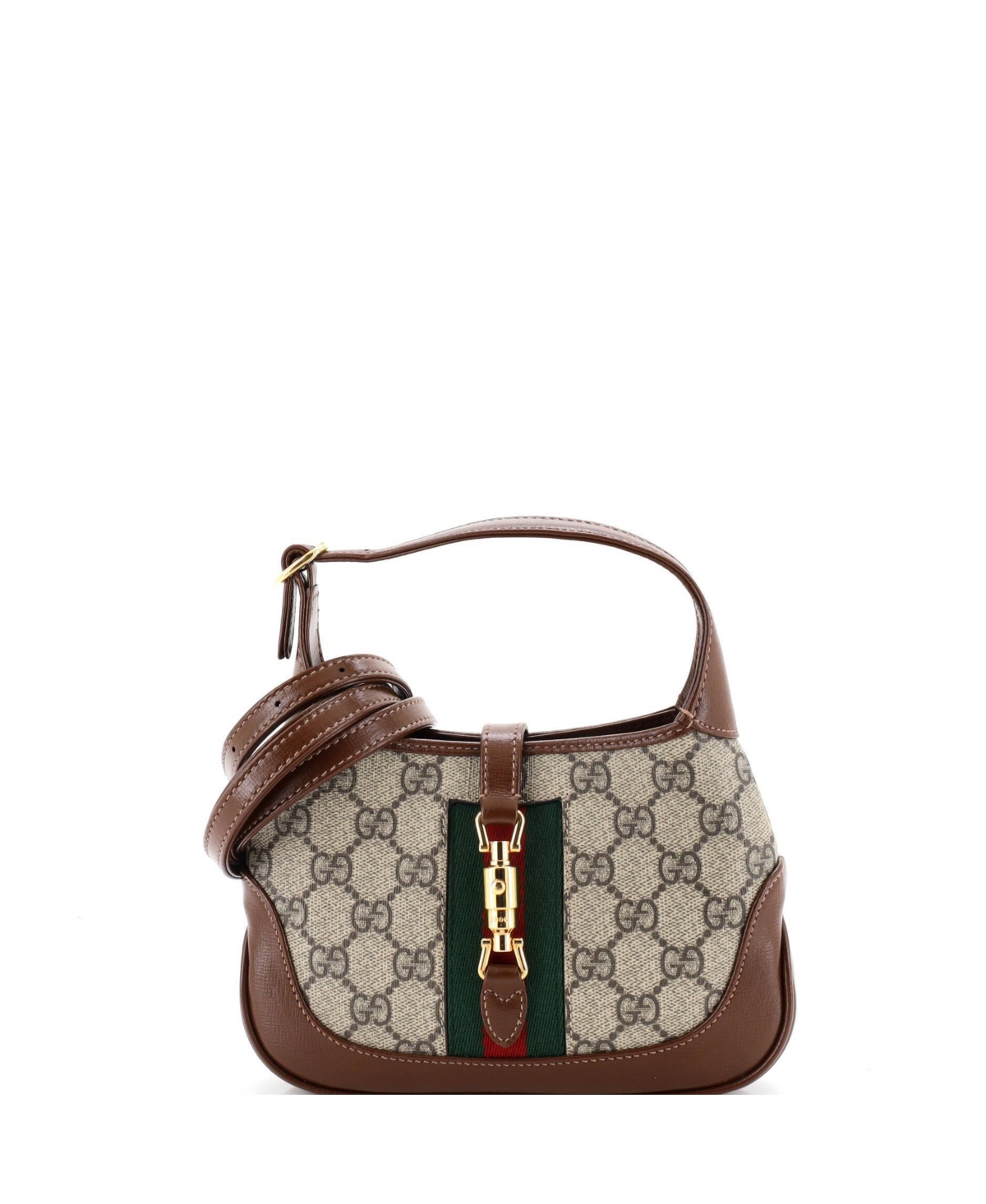 Click here for Pre-Owned Gucci Mini Jackie 1961 Hobo Gg Coated Ca... prices