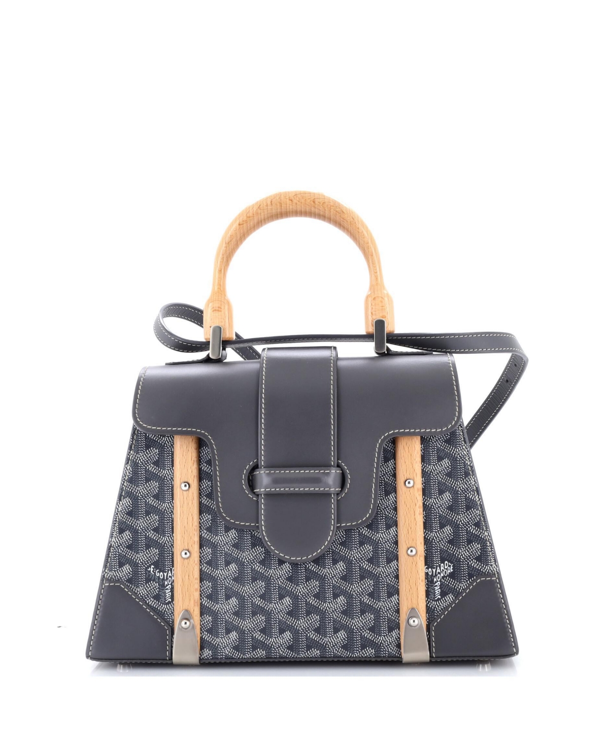 Click here for Pre-Owned Goyard Pm Saigon Top Handle Bag Coated C... prices