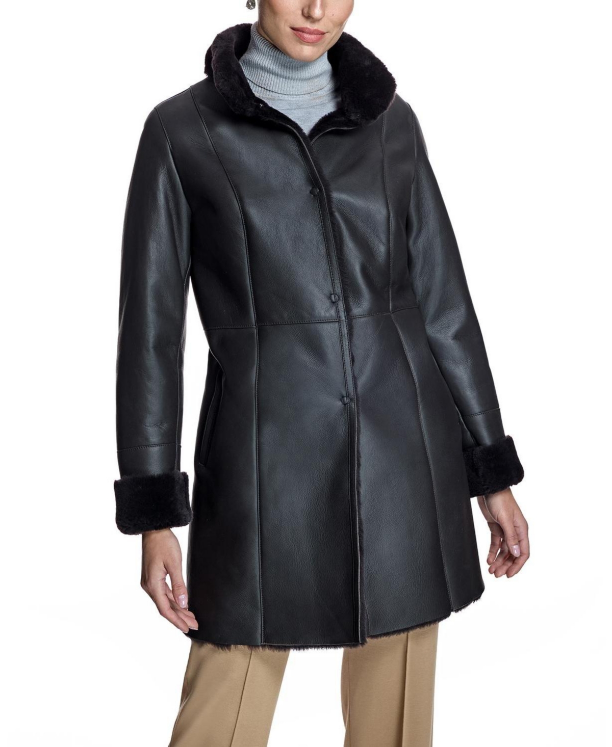 Click here for Julia & Stella By Maximilian Womens Nappa Shearlin... prices
