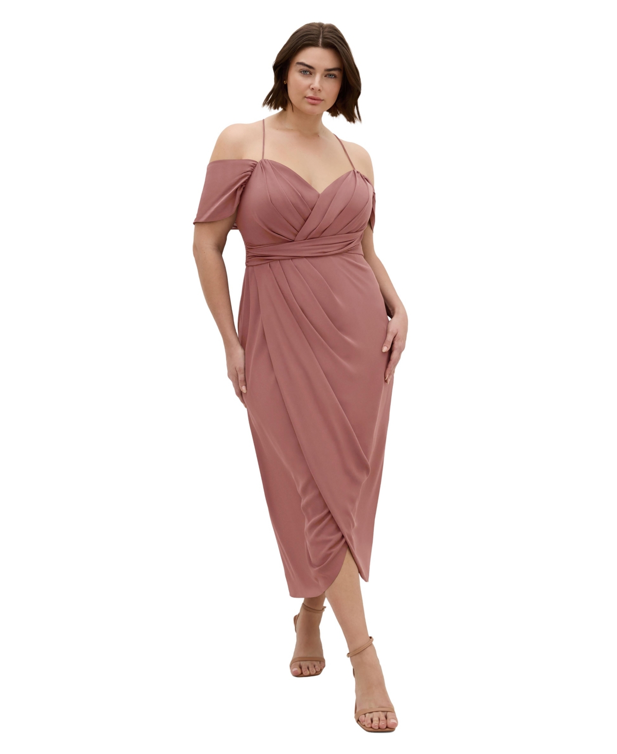 Click here for City Chic Womens Entwine Maxi Dress - Mocha prices