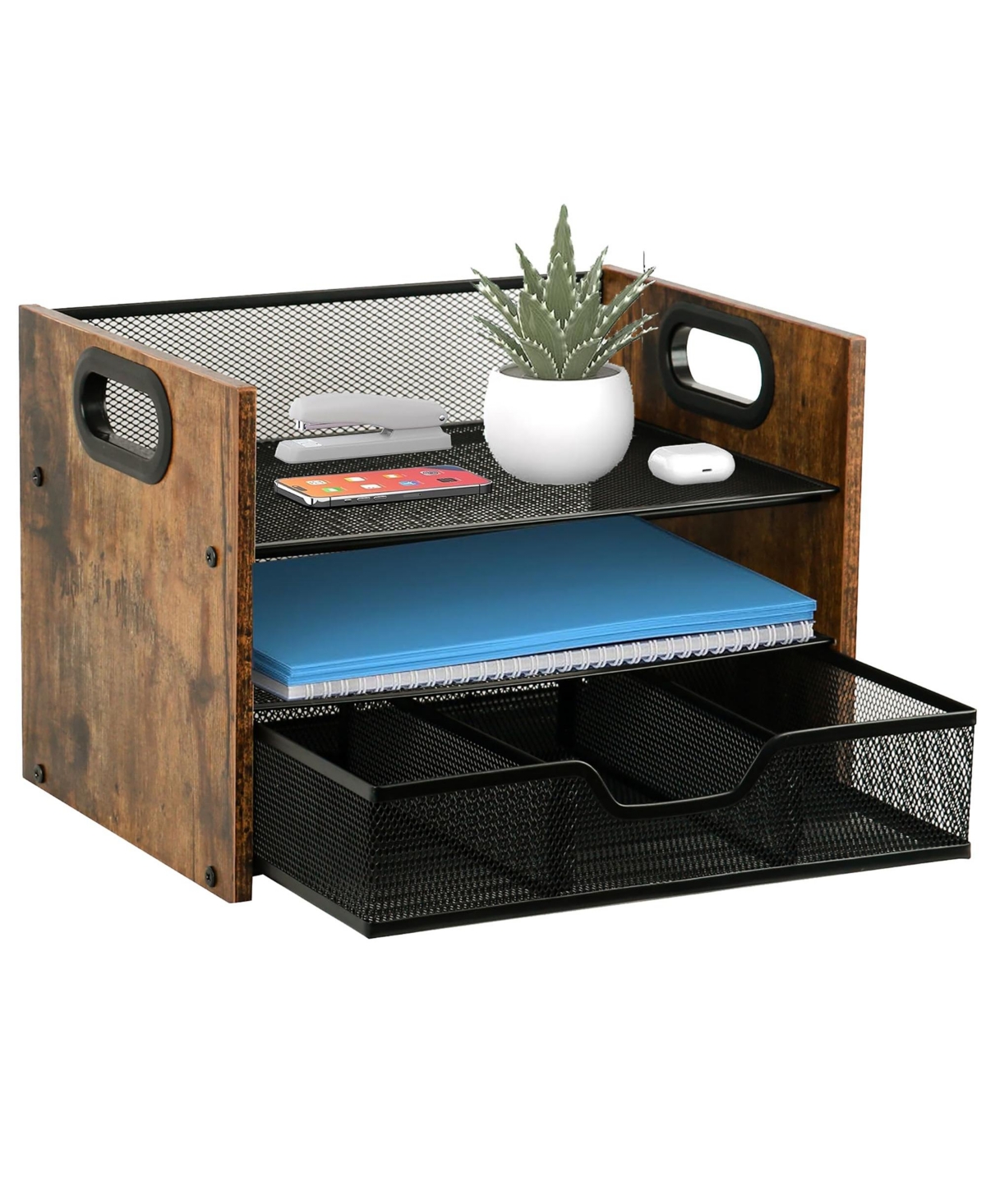 Click here for Danrong Wood Desk Organizer 3 Tier Desktop File Tr... prices