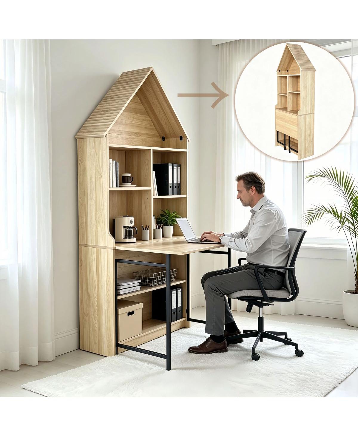 Click here for Streamdale Furniture Folding Craft Desk with Stora... prices