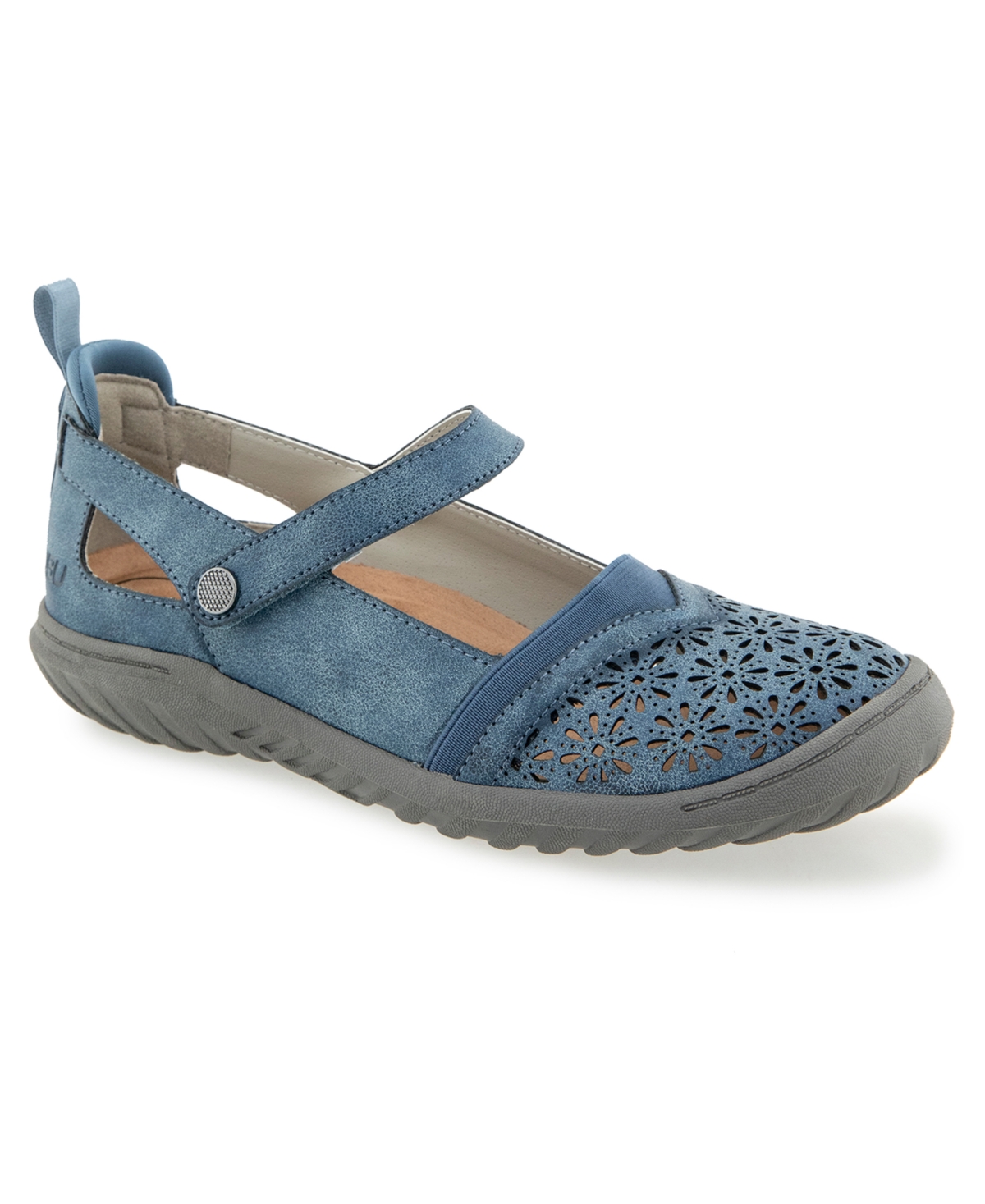 Click here for Jbu Womens Rya Mary Jane Round Toe Flats - Denim prices