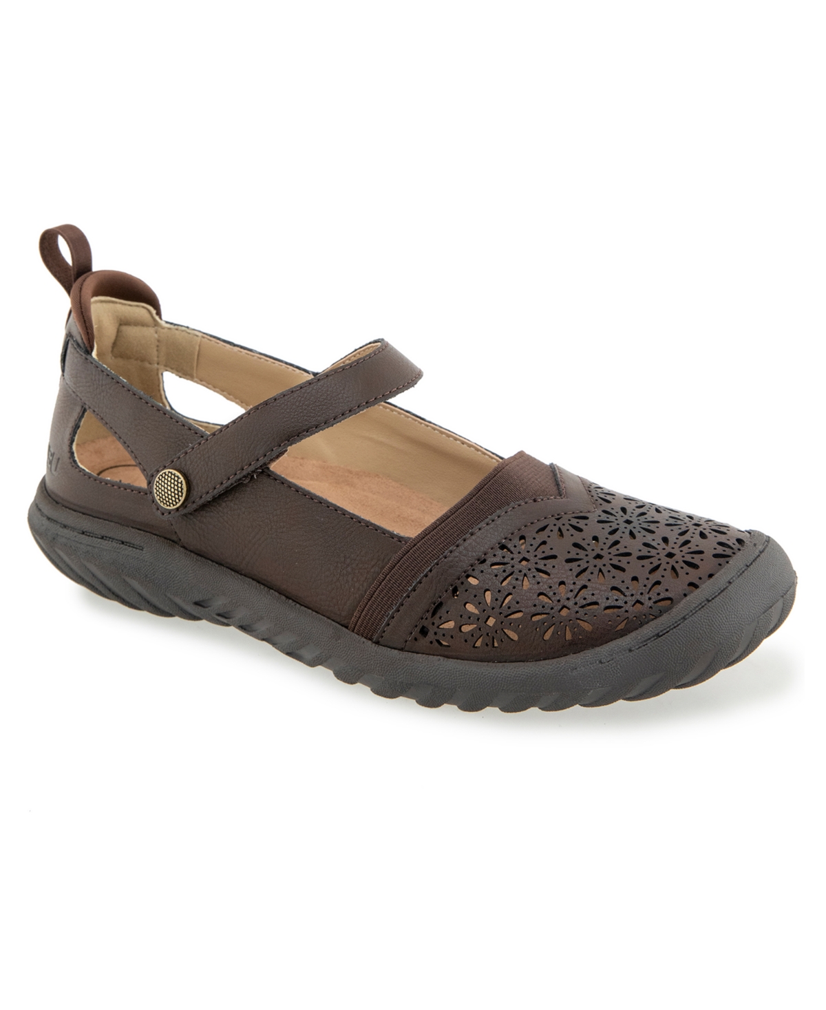 Click here for Jbu Womens Rya Mary Jane Round Toe Flats - Chocola... prices