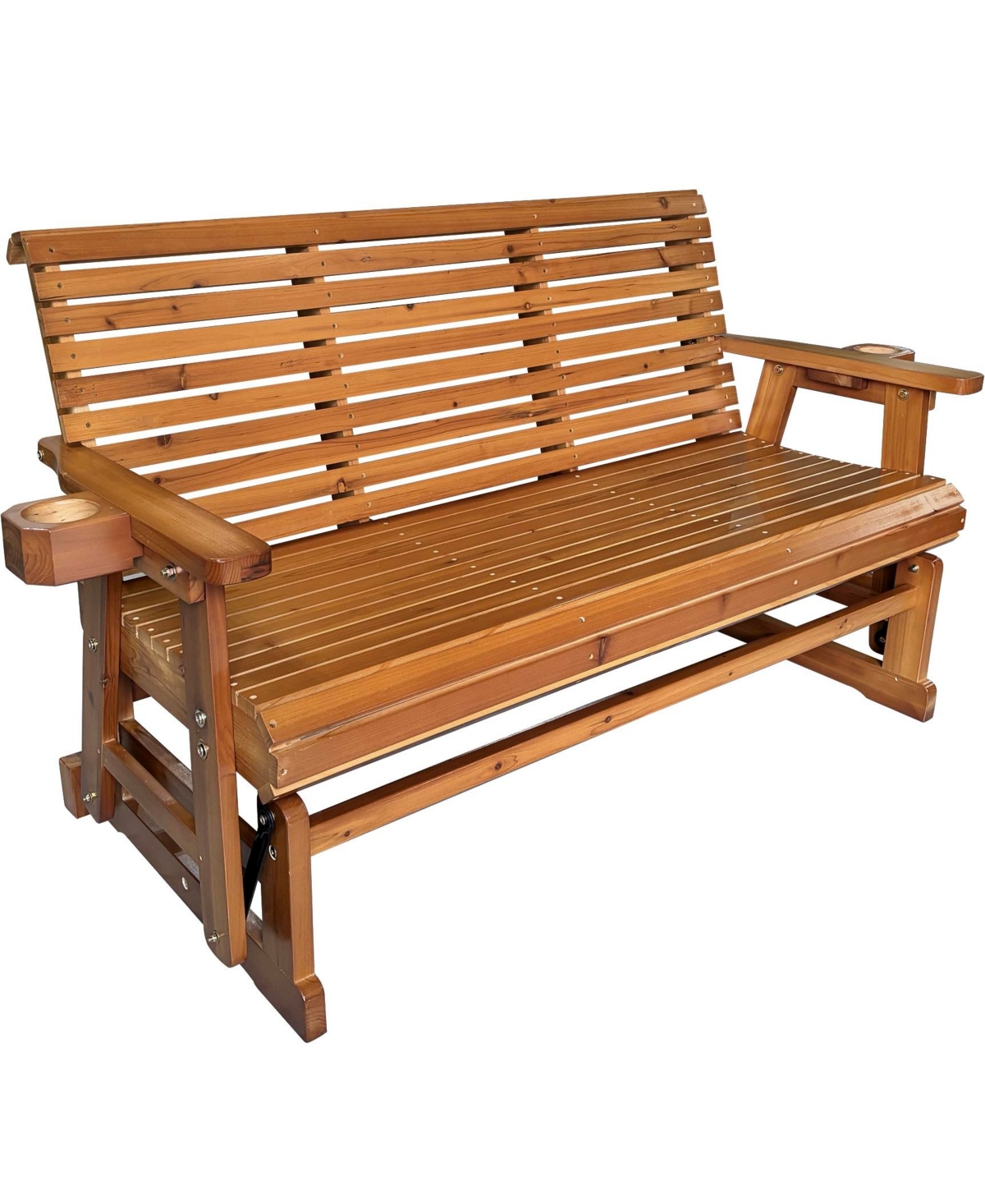 Click here for Mega Casa 5 Foot 3-Seater Patio Glider with Cup Ho... prices