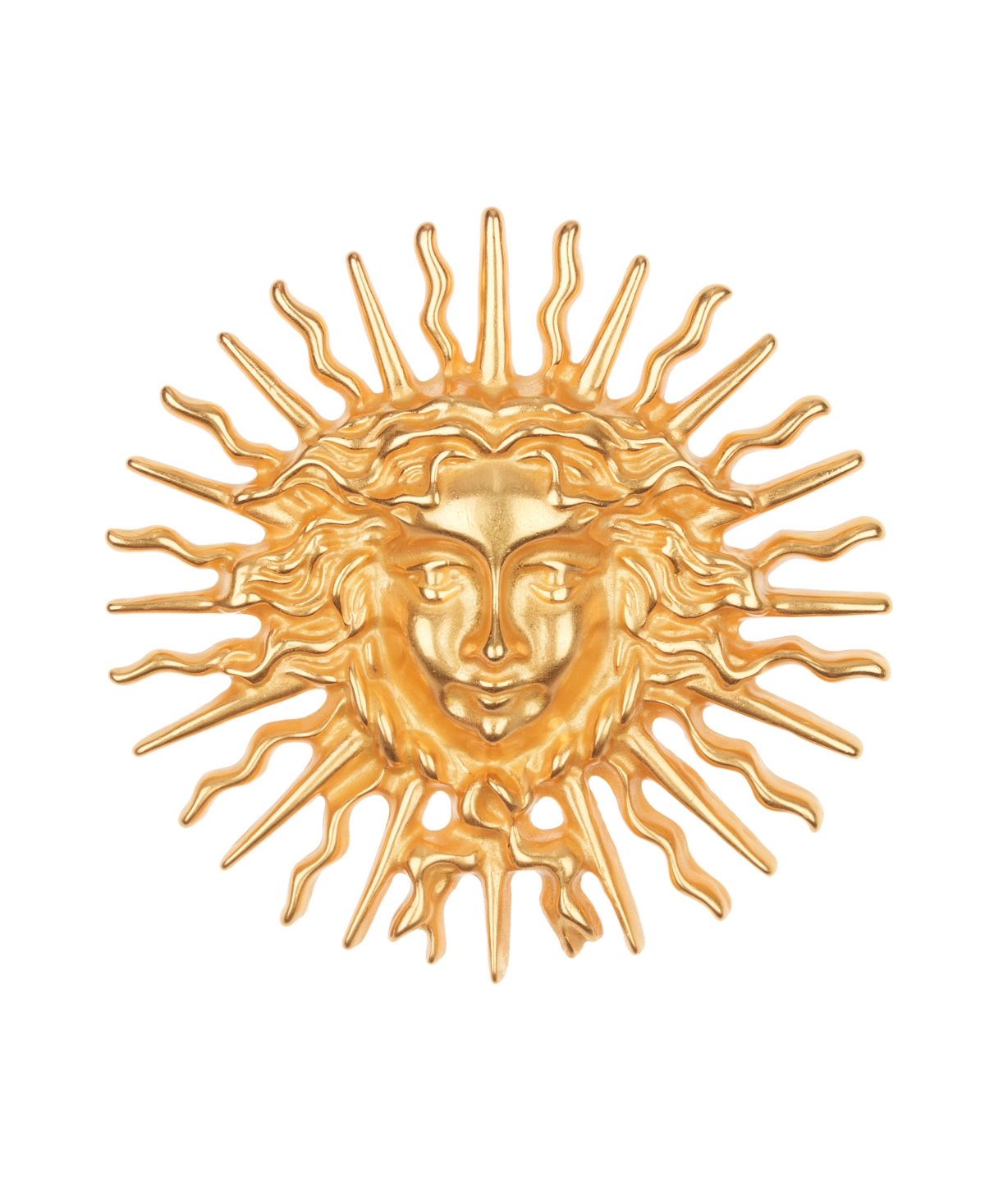 Click here for Bespoke Fashion Shining Sun Brooch - Gold prices