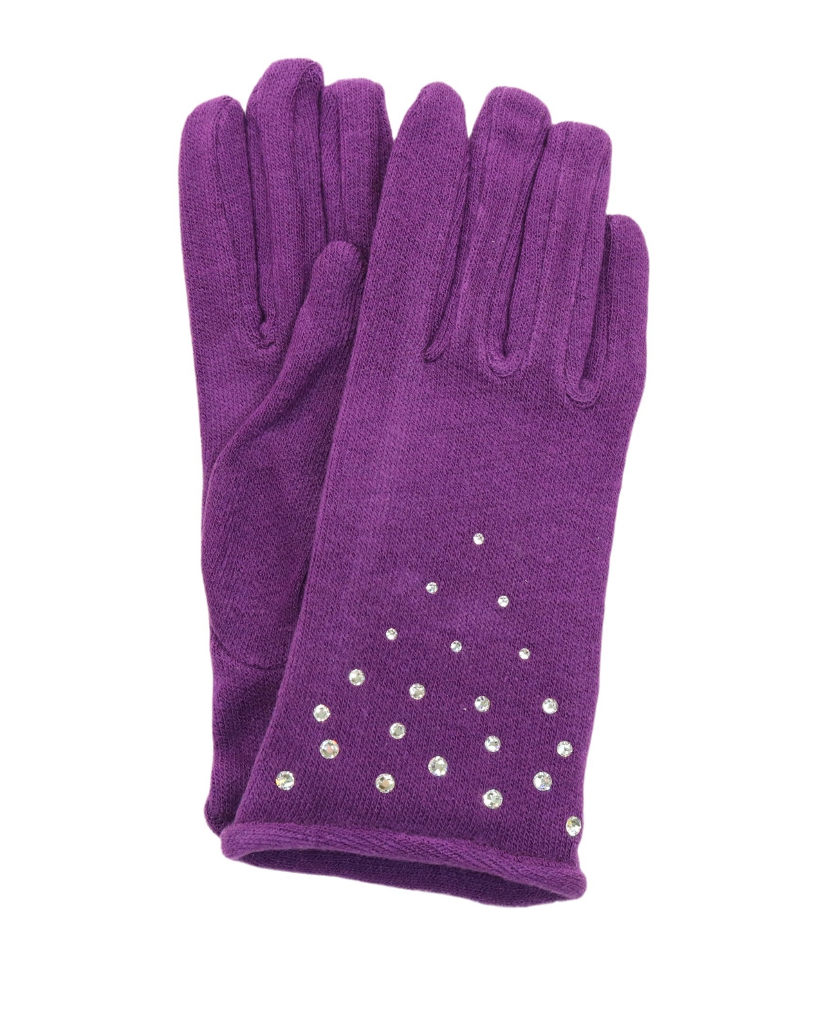 Click here for Portolano Stretchy Knit Gloves - Amethyst prices
