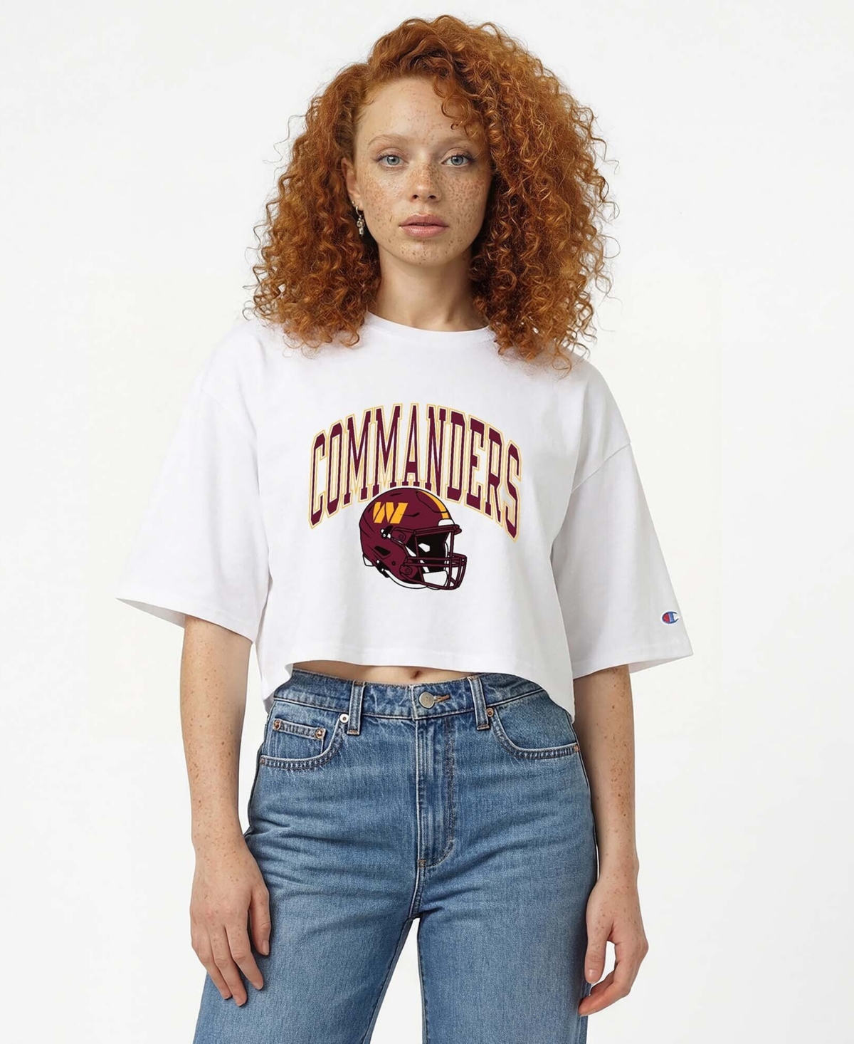 Click here for Champion Womens Washington Commanders Boyfriend-Cr... prices