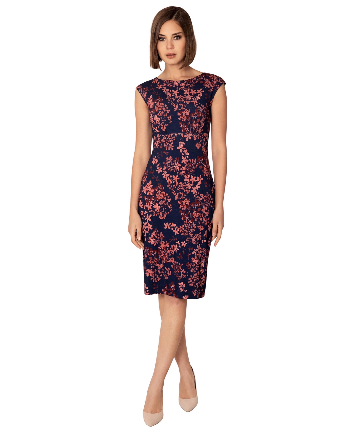 Click here for Alie Street London Womens Sculpted Boatneck Floral... prices