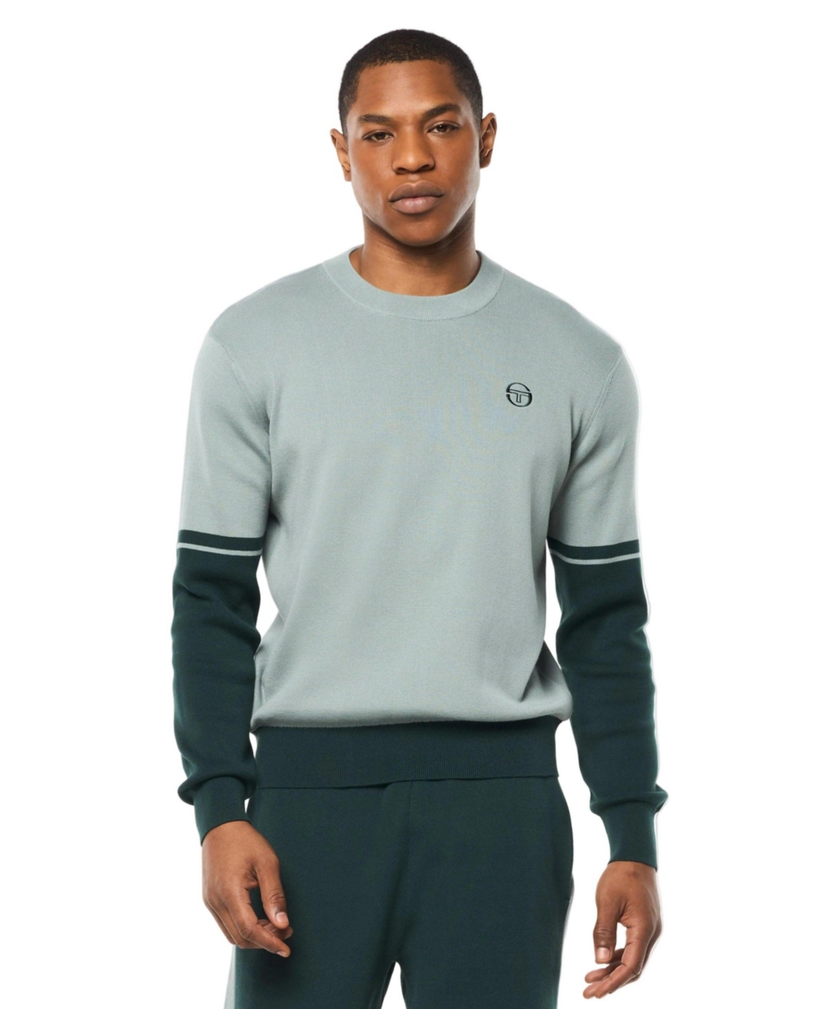 Click here for Sergio Tacchini Mens Giovane Crewneck - Slate gray prices