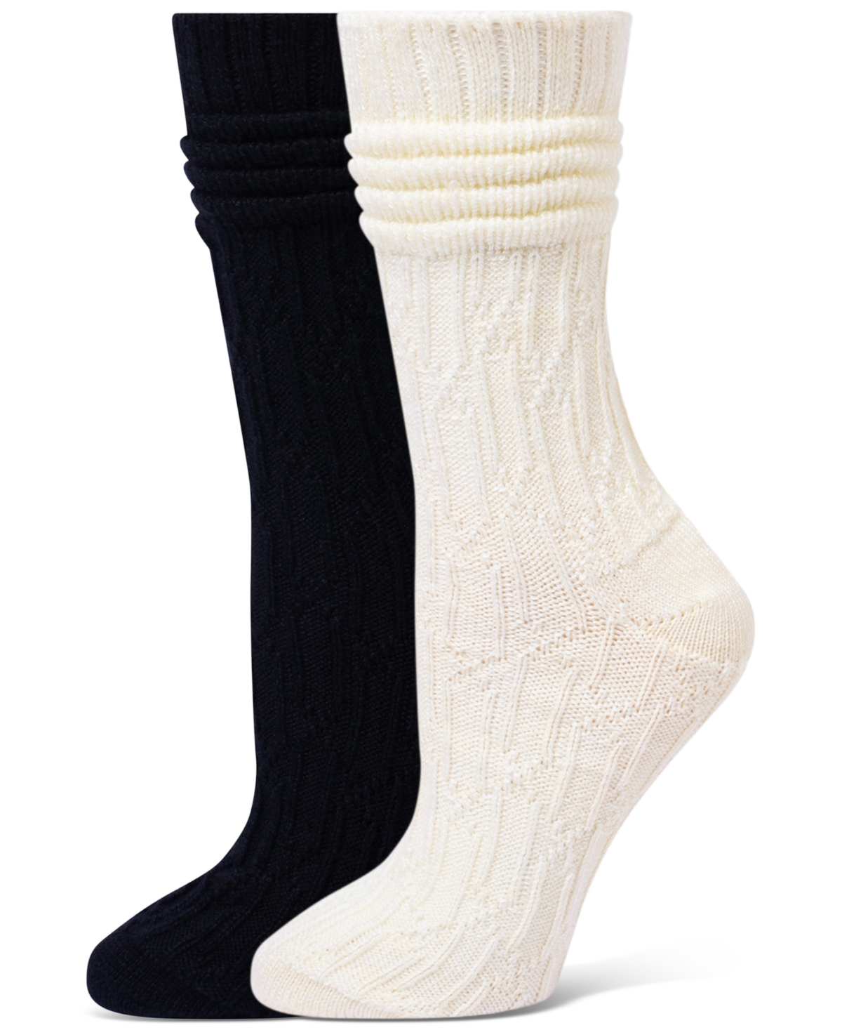 Click here for Hue Womens Bubble Cable Boot Sock 2 Socks  2-Pack... prices