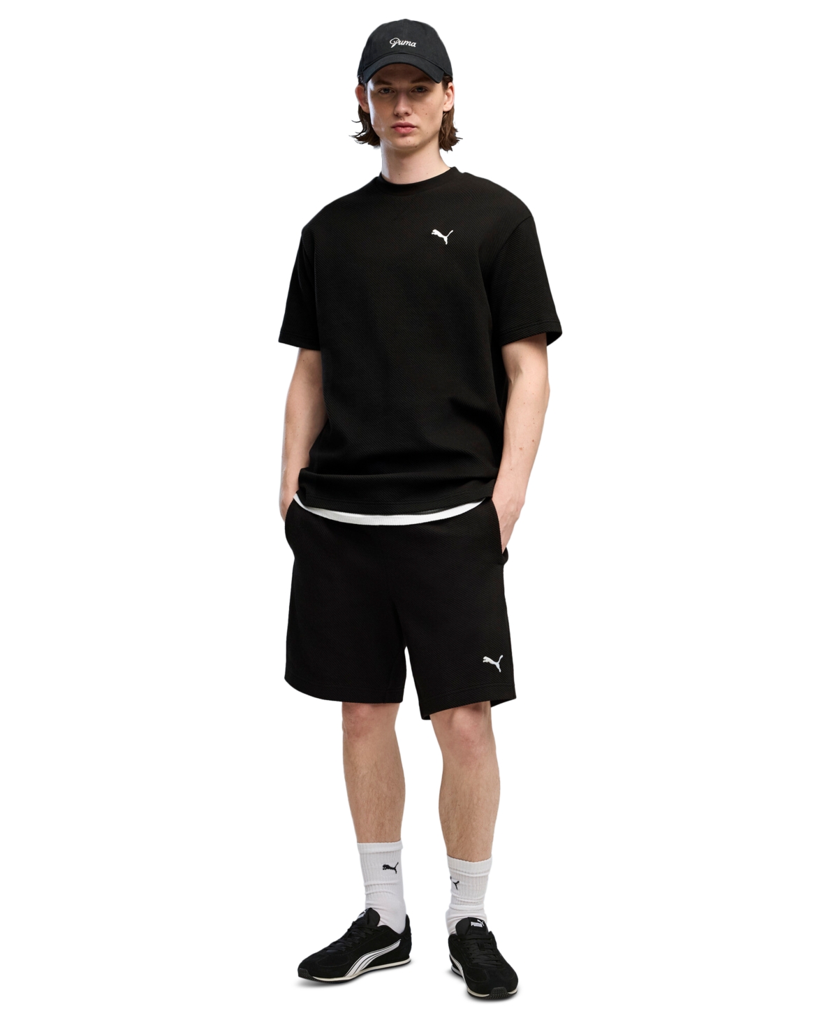 Click here for Puma Mens Relaxed-Fit Shorts  8 Inseam - Puma Blac... prices
