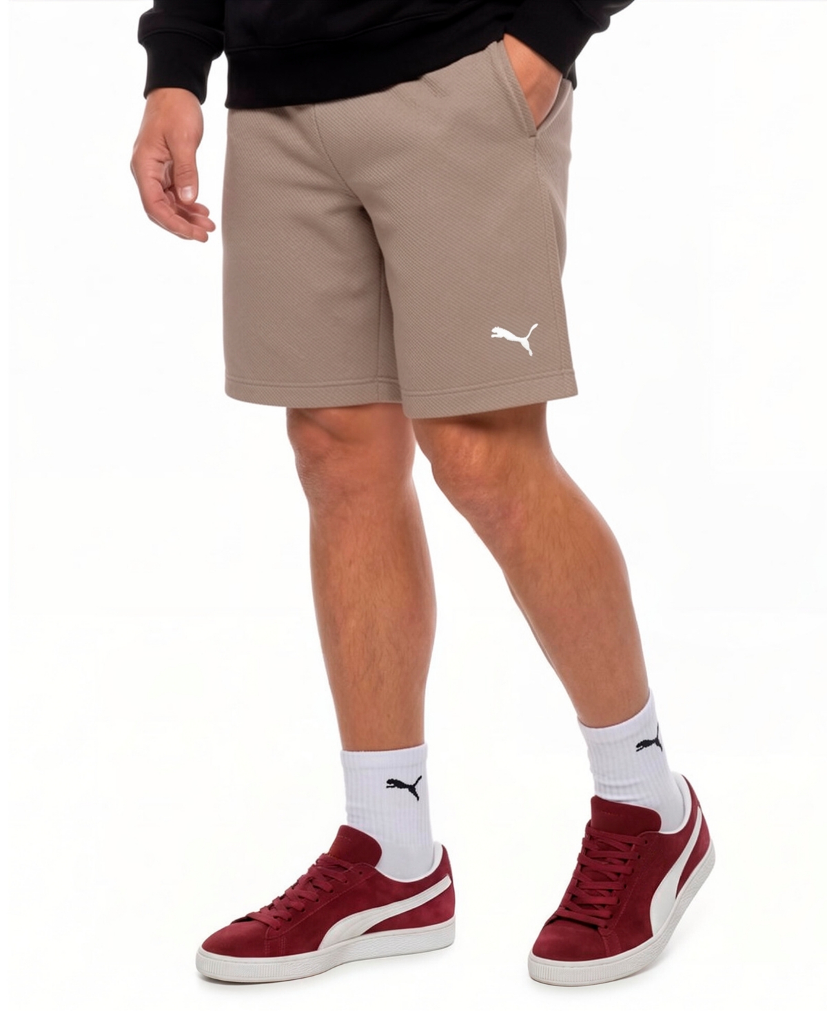 Click here for Puma Mens Relaxed-Fit Shorts  8 Inseam - Mouse Gra... prices