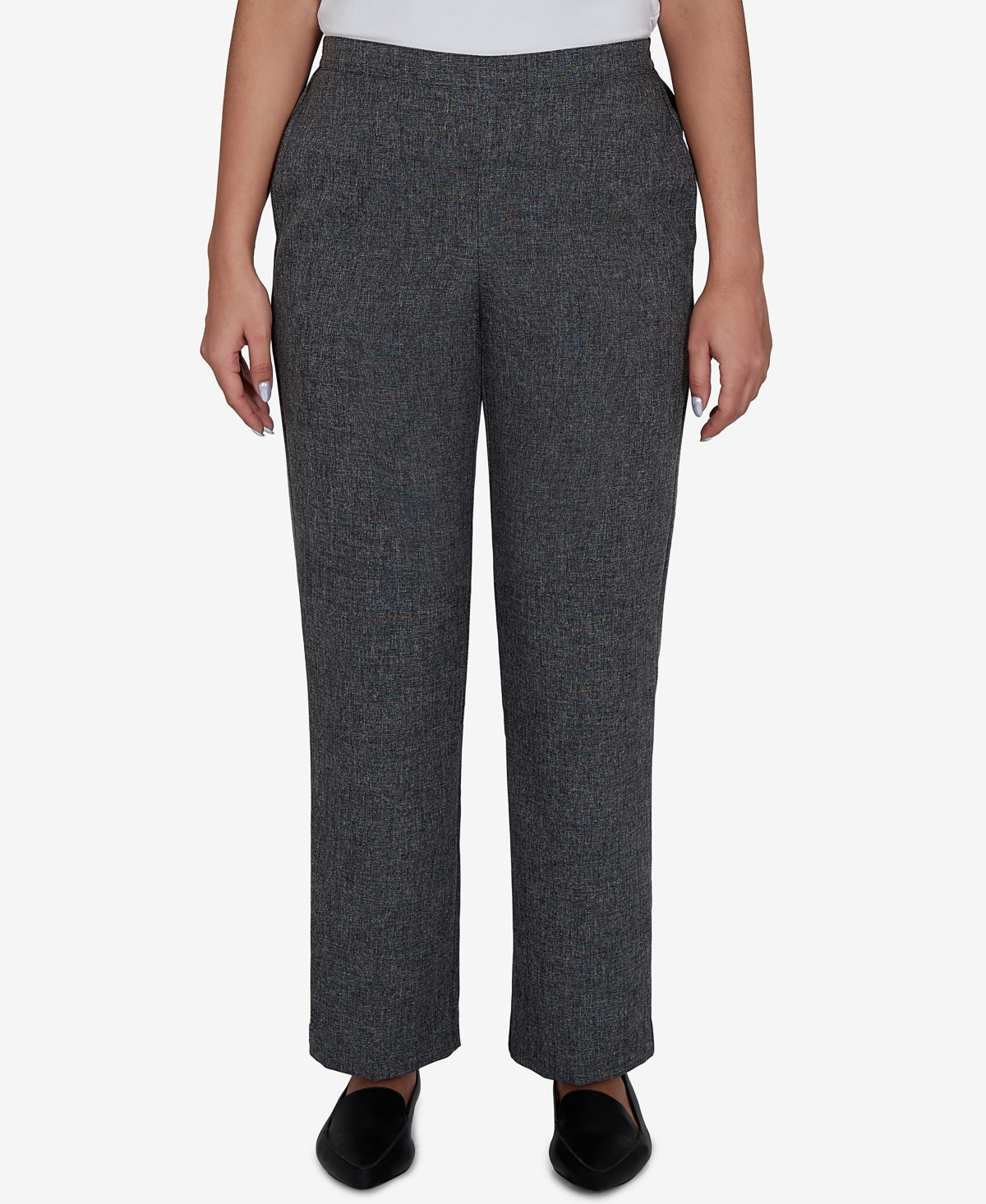 Click here for Alfred Dunner Petite Pull-On Straight Leg Mid-Rise... prices