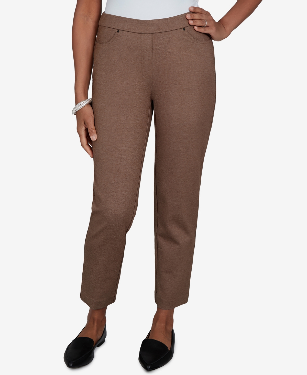 Click here for Alfred Dunner Womens Petite Pull-On Mid-Rise Ankle... prices