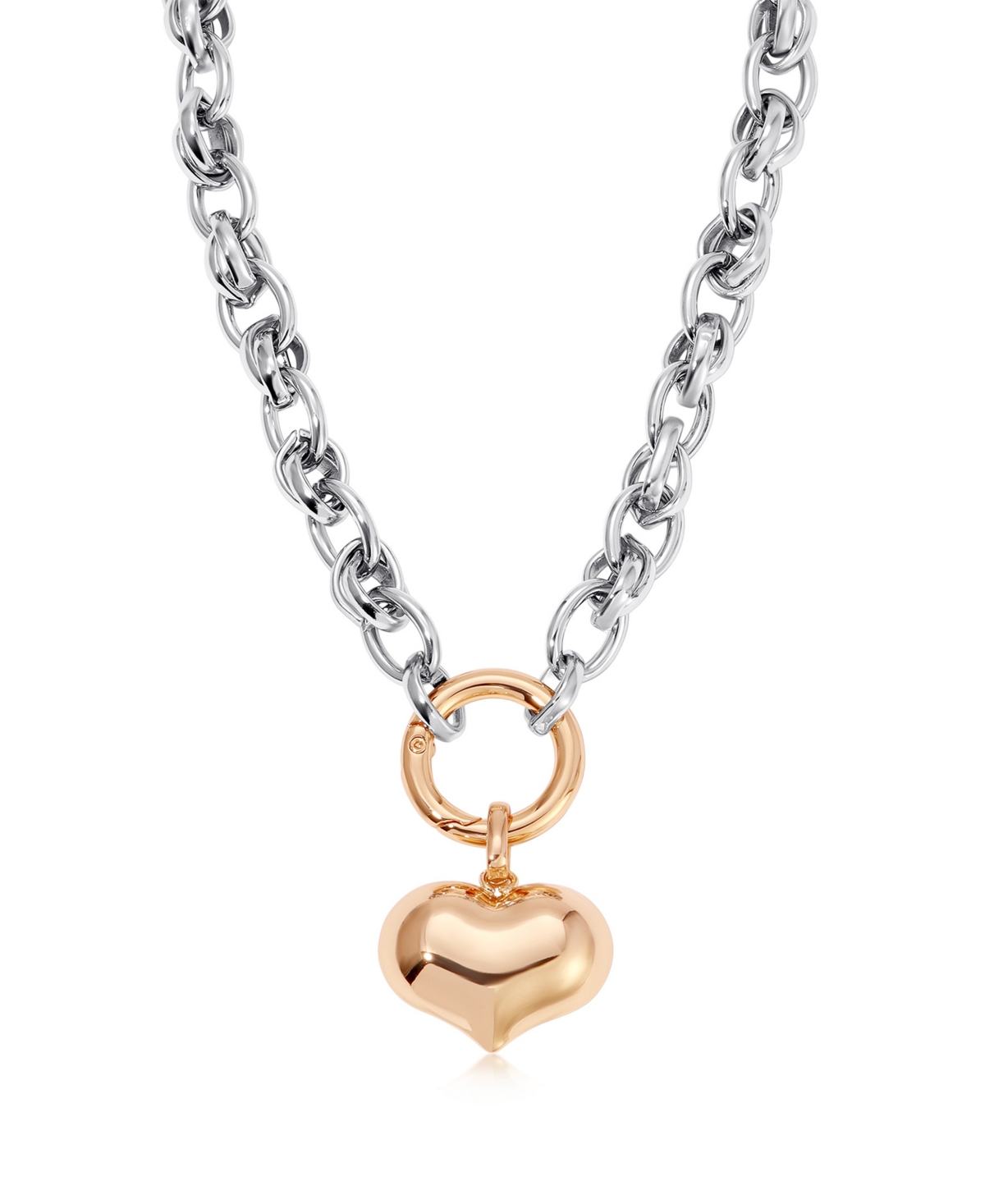 Click here for Ettika Locked in Mixed Metal Necklace - Rhodium prices