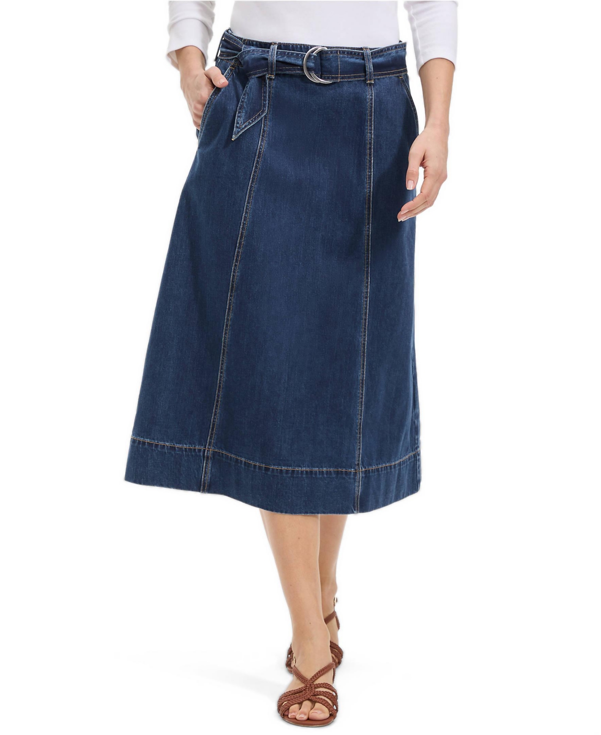 Click here for Lands End Big Girls Womens Soft Denim A-line Midi... prices