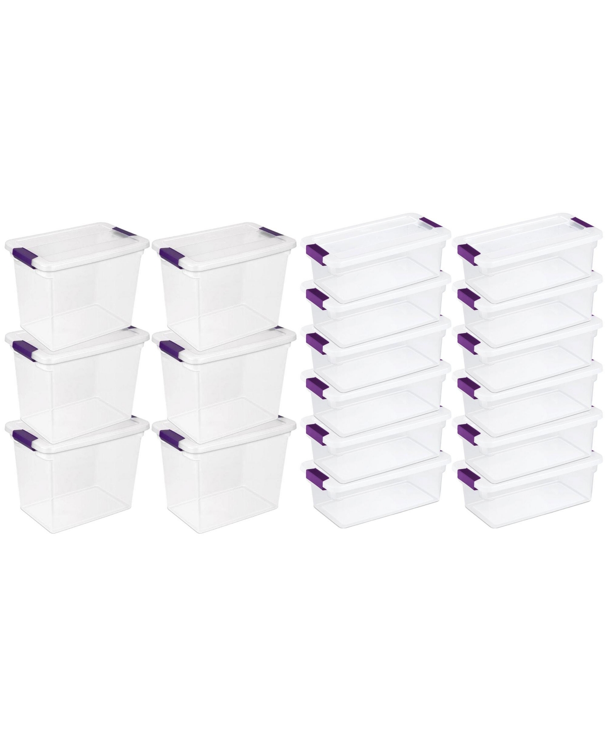 Click here for Sterilite 27 Qt Storage Container  6 Pack  and 6 Q... prices