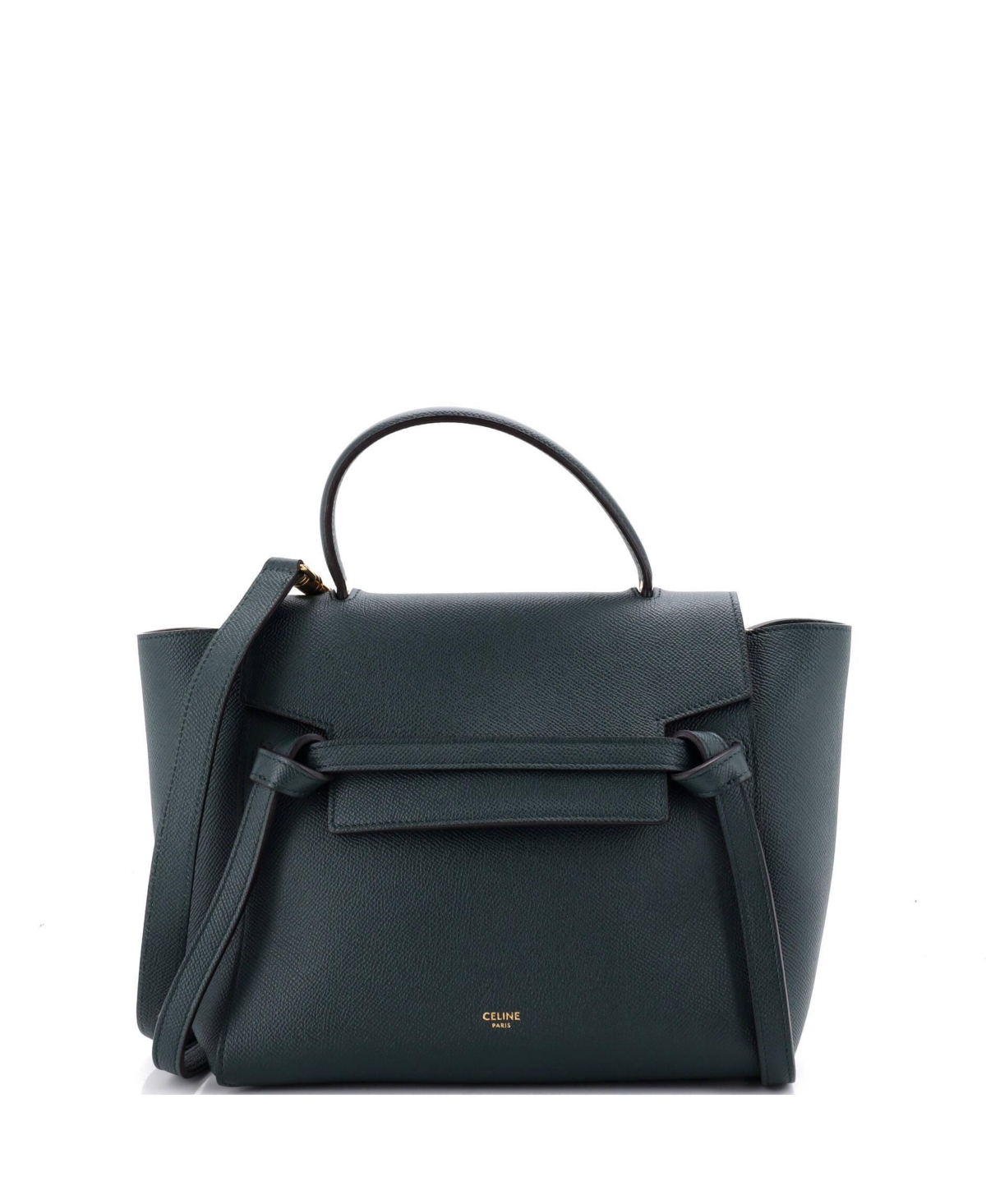 Click here for Pre-Owned Celine Micro Belt Bag Textured Leather -... prices