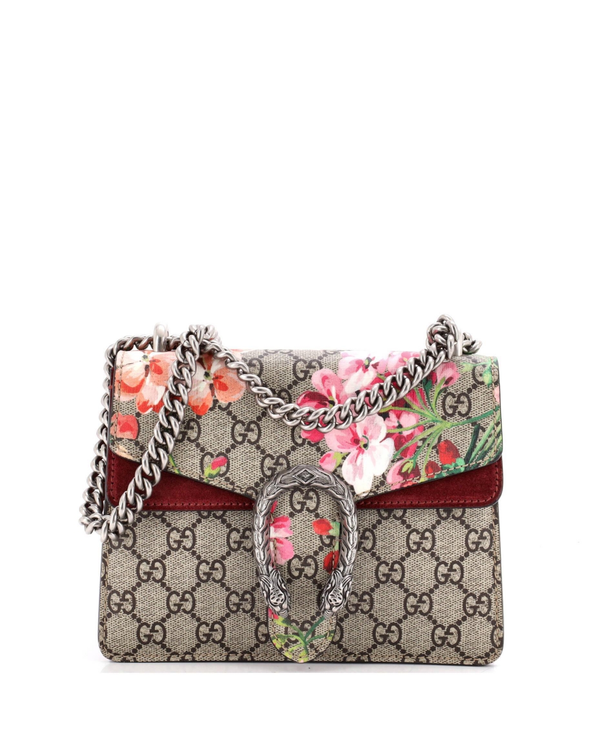 Click here for Pre-Owned Gucci Mini Dionysus Bag Blooms Print Gg... prices