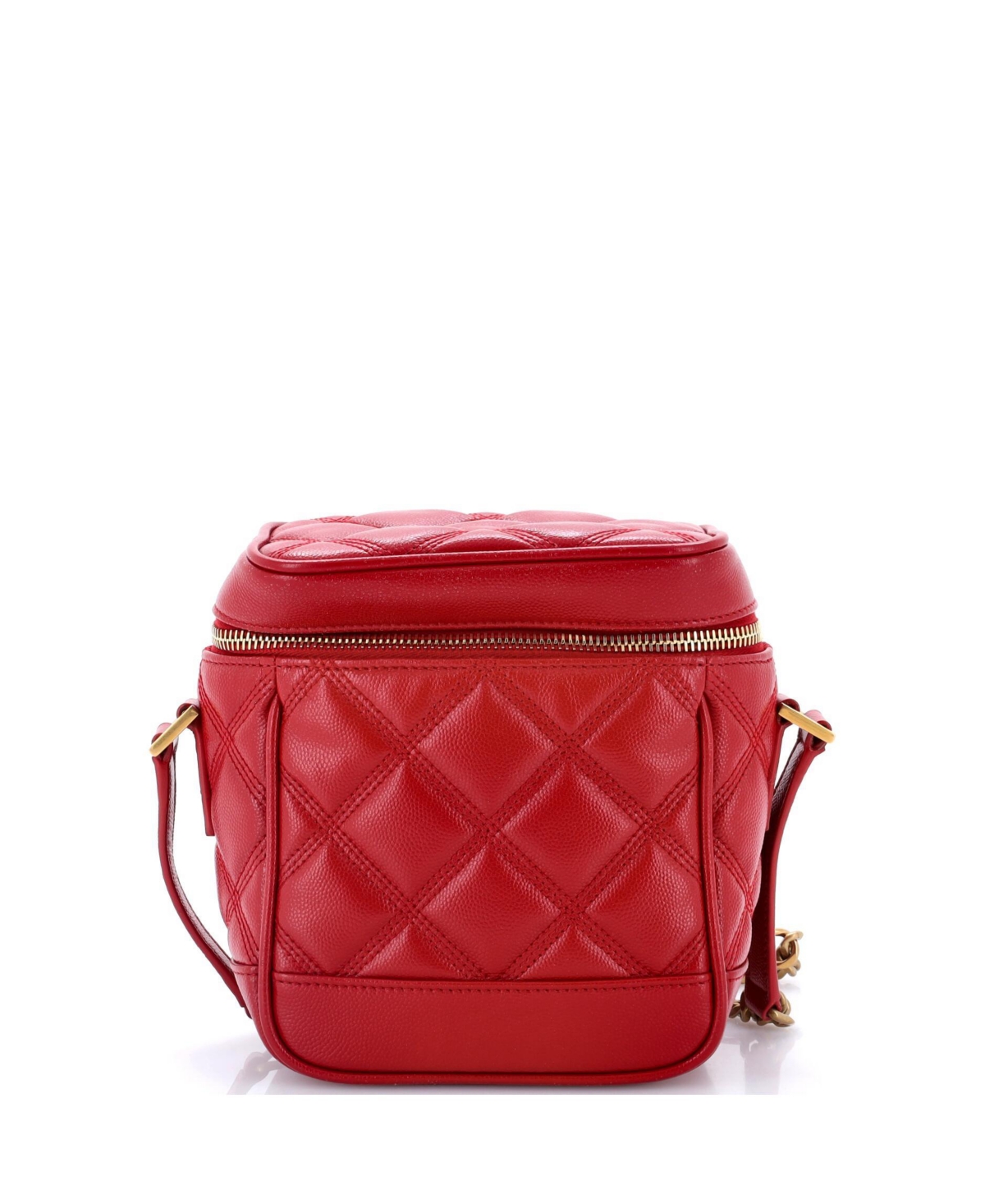 Click here for Pre-Owned Saint Laurent 80s Vanity Bag Quilted Lea... prices