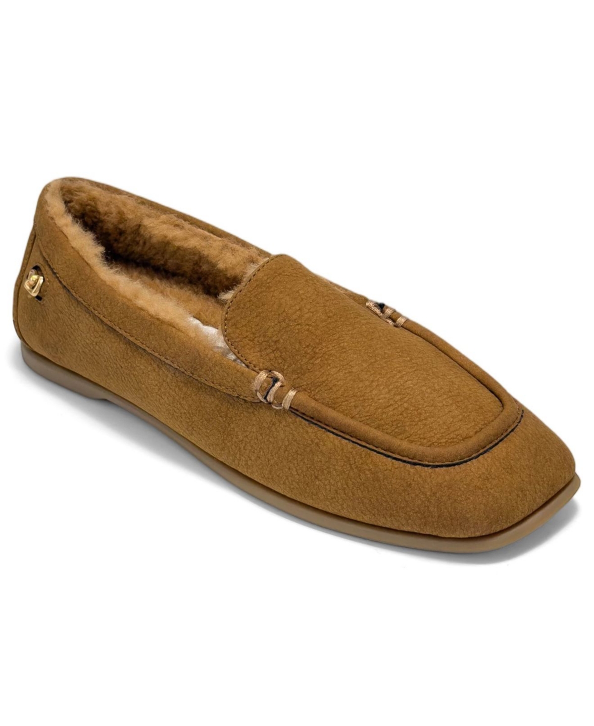 Click here for Aerosoles Womens Ravi Fur Square Toe Loafers - Tob... prices
