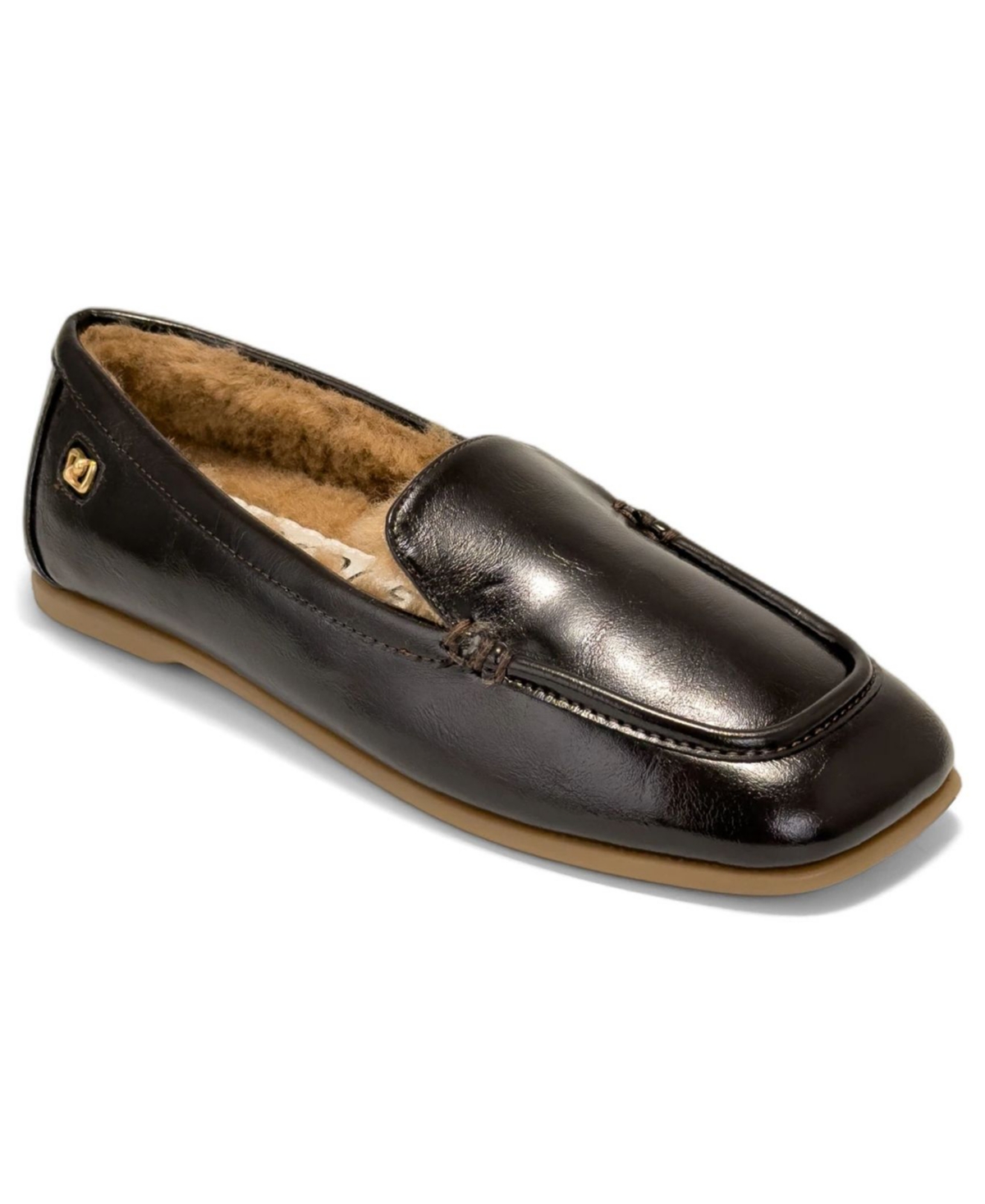 Click here for Aerosoles Womens Ravi Fur Square Toe Loafers - Jav... prices