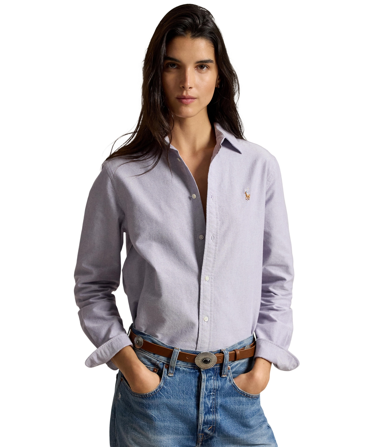 Click here for Polo Ralph Lauren Womens Classic-Fit Oxford Shirt... prices