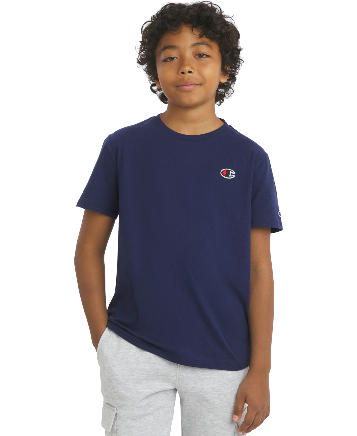 Click here for Champion Boys 8-20 C-Patch Logo Short-Sleeve T-Shi... prices