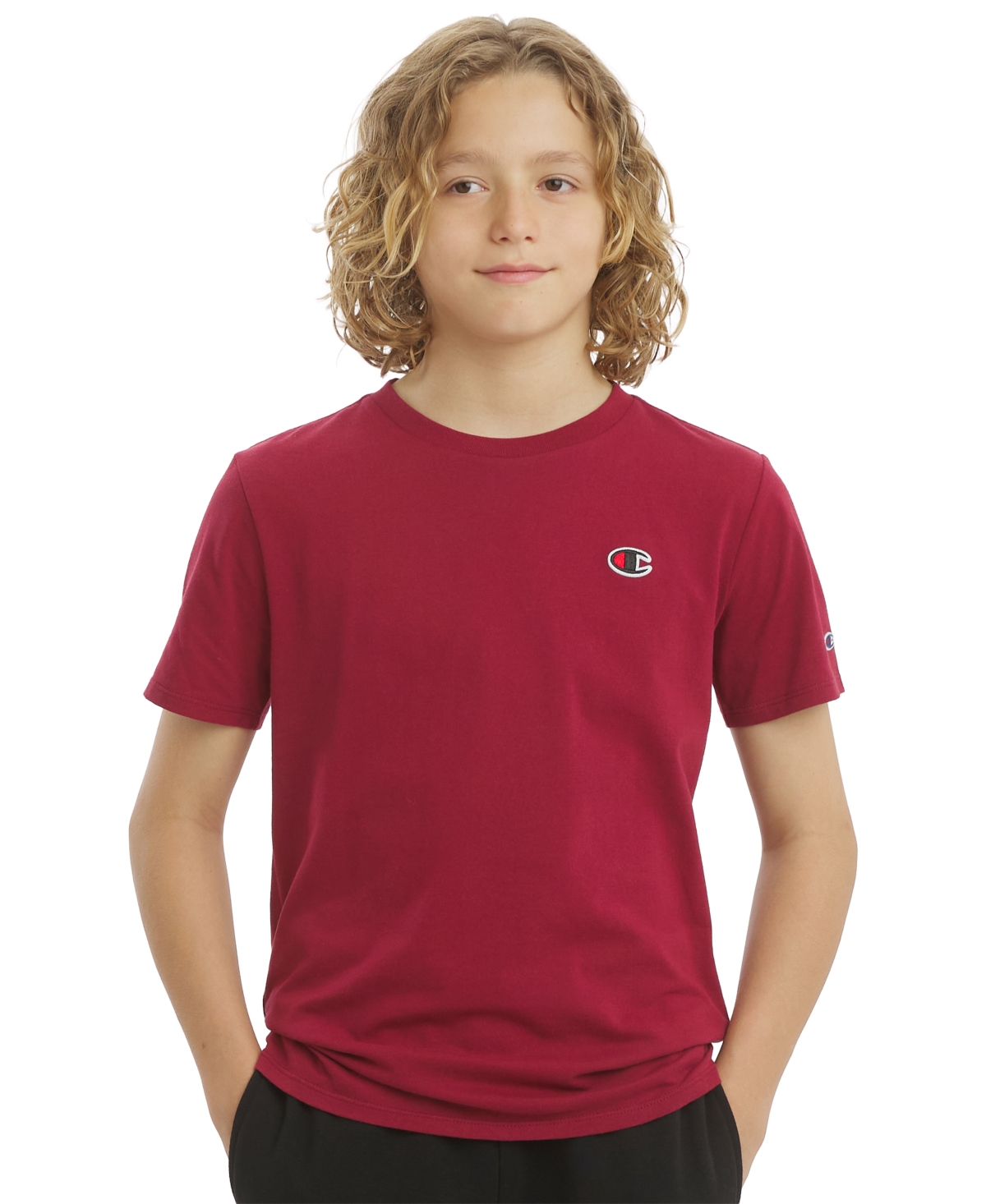 Click here for Champion Boys 8-20 C-Patch Logo Short-Sleeve T-Shi... prices