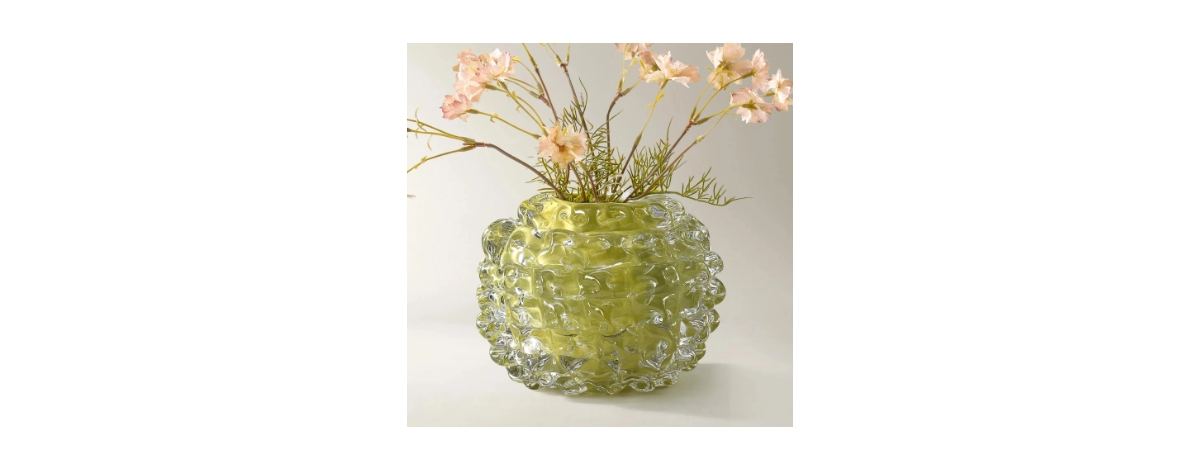 Click here for Z Gallerie Citron Ice Glass Vase - Yellow prices