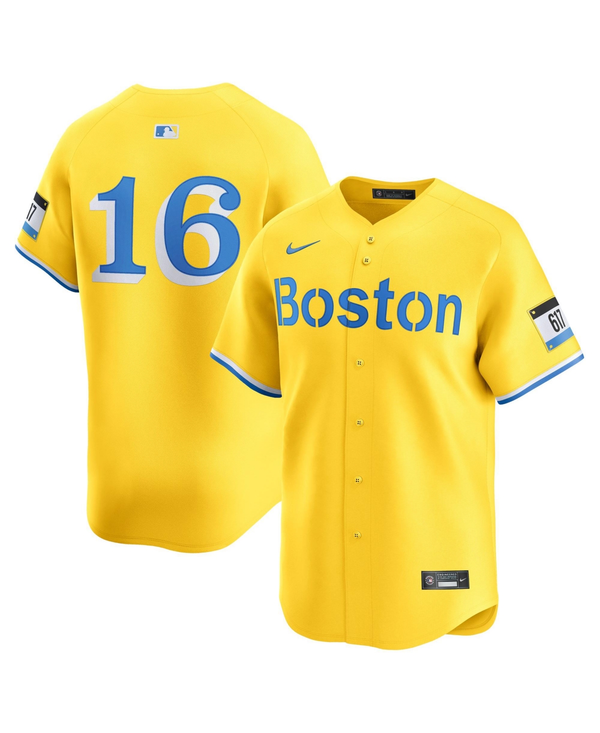 Click here for Nike Mens Jarren Duran Gold Boston Red Sox Alterna... prices
