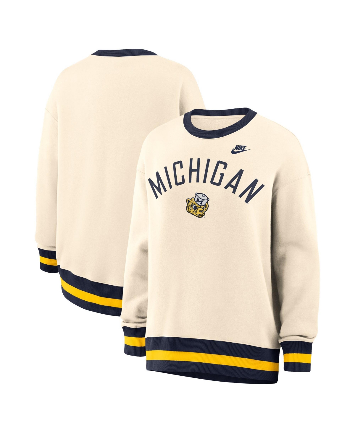 Click here for Nike Womens Natural Michigan Wolverines Oversized... prices