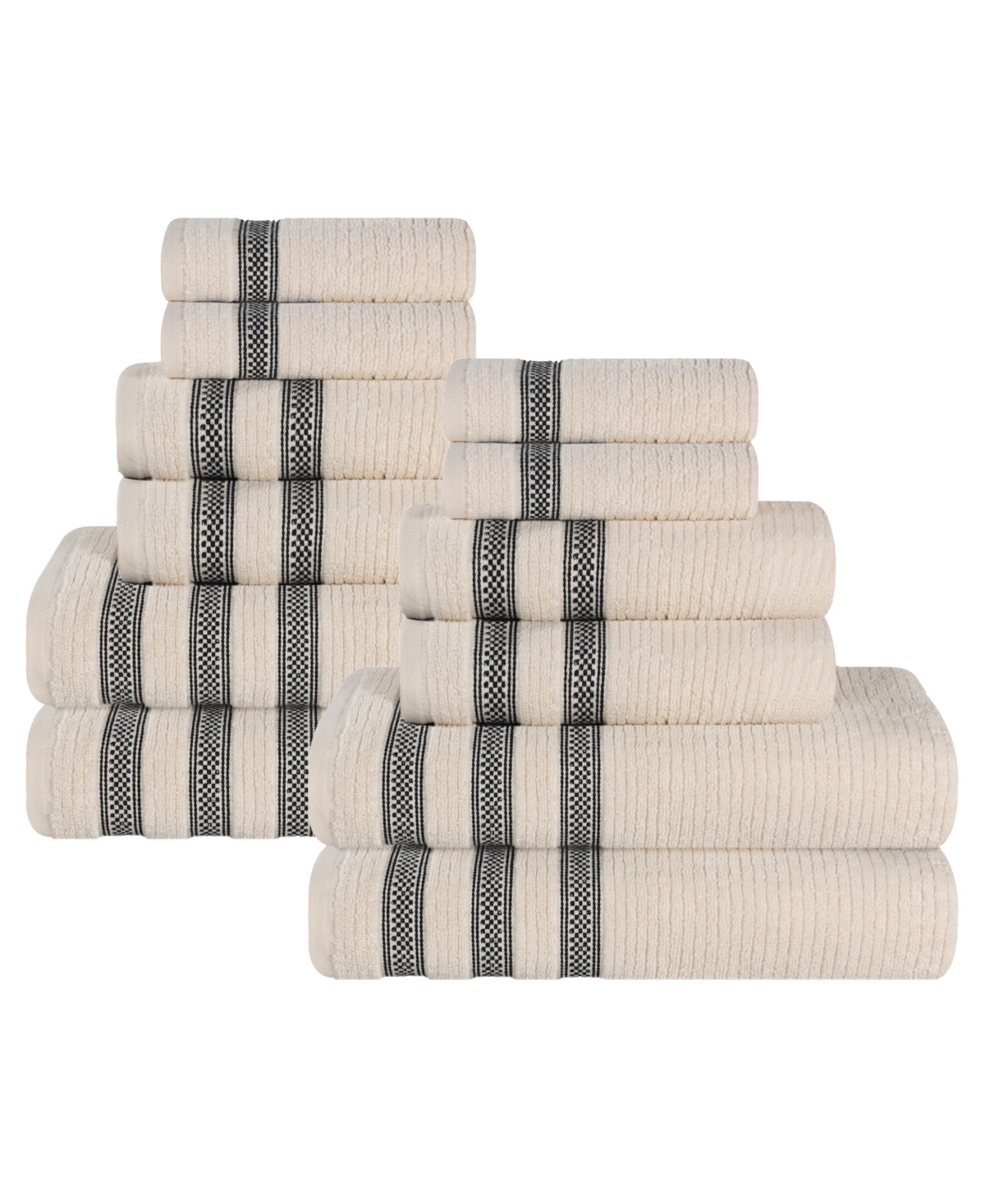 Click here for Superior Brea Zero Twist Cotton Ribbed Geometric B... prices