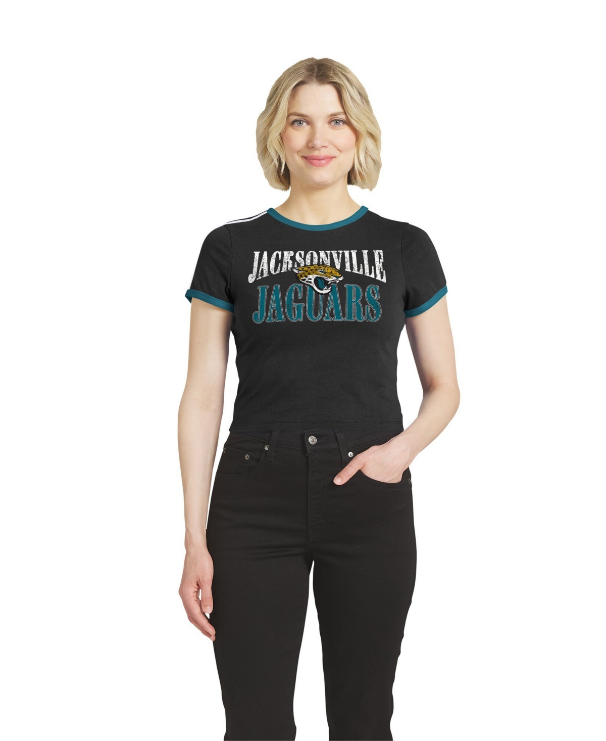Click here for Wear by Erin Andrews Womens Black Jacksonville Jag... prices