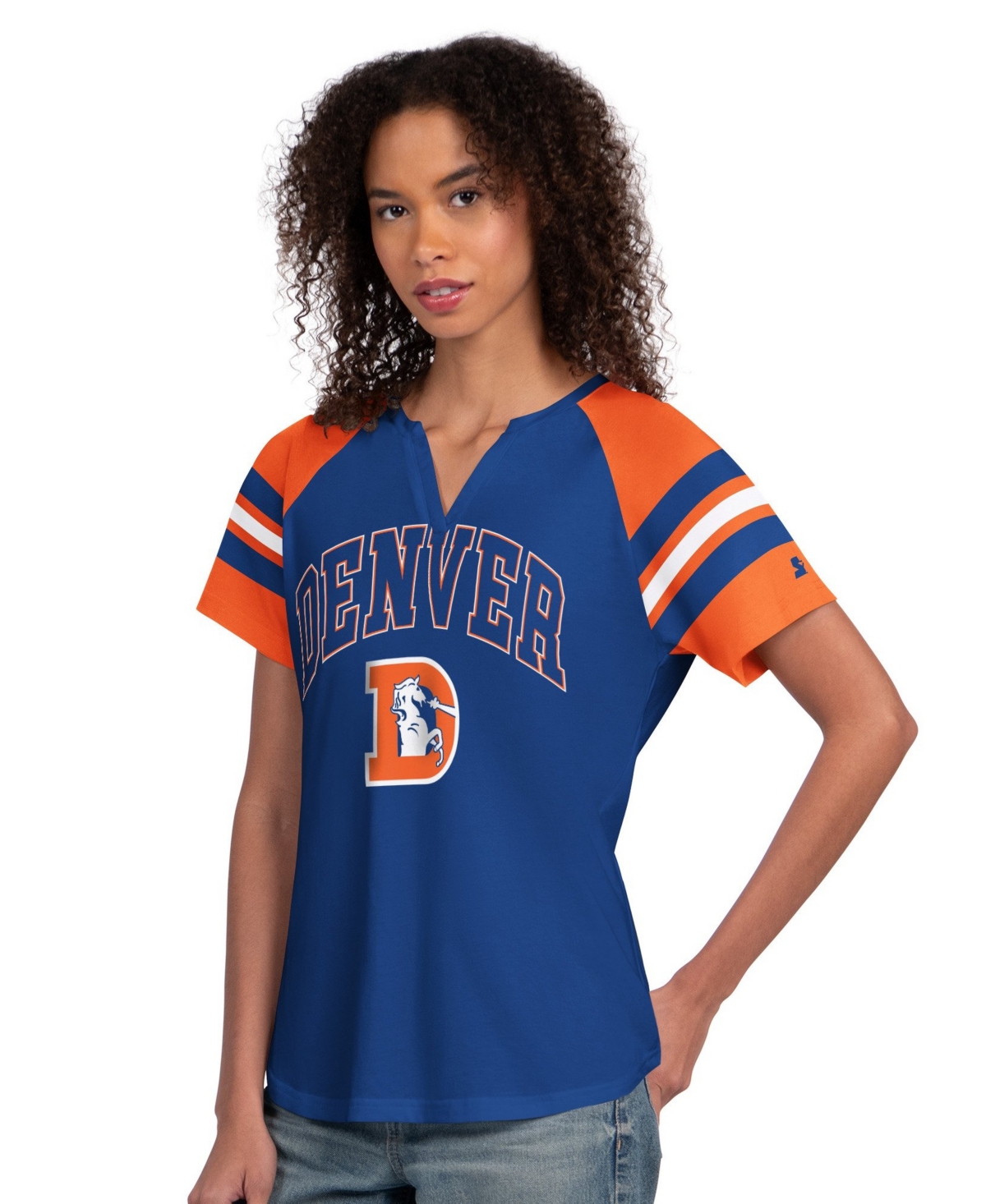 Click here for Starter Womens Royal Denver Broncos Game On Notch... prices