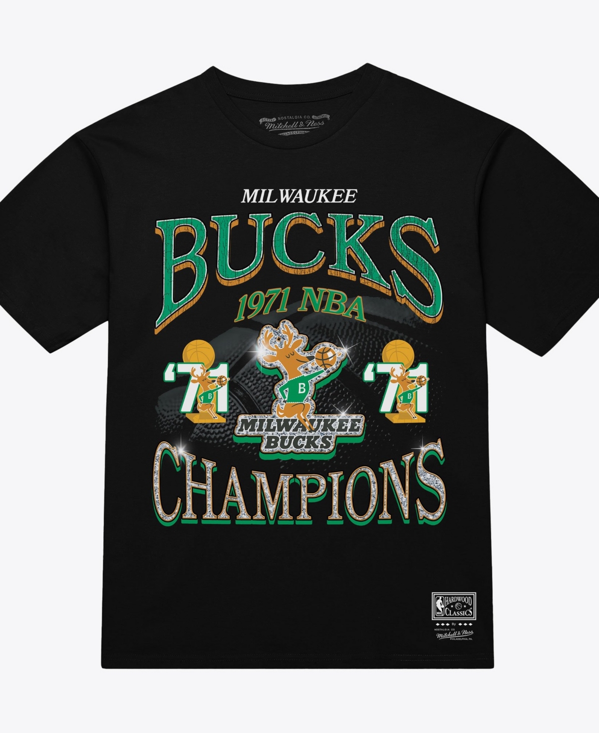 Click here for Mitchell & Ness Mens Black Milwaukee Bucks Champio... prices