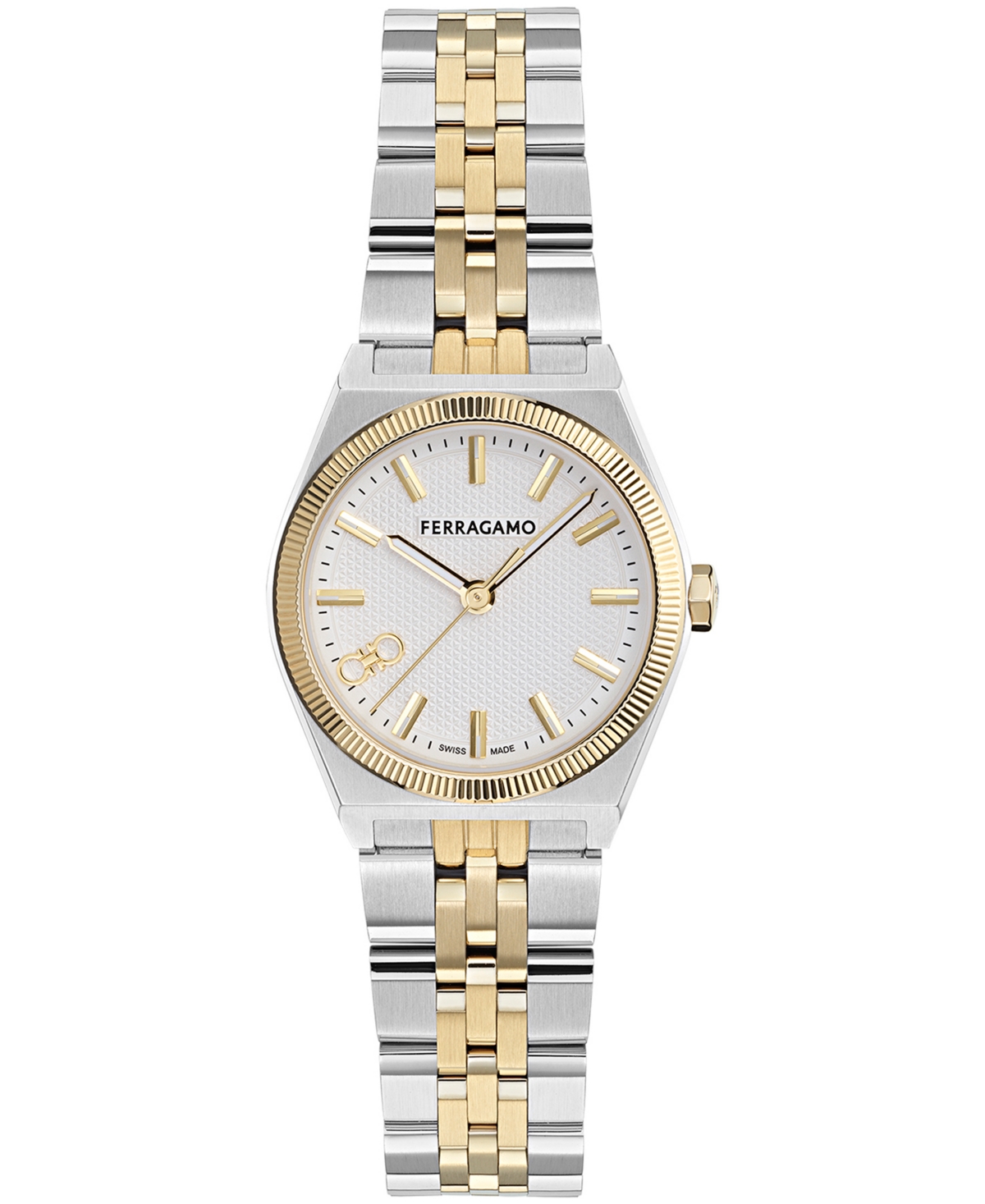 Click here for Ferragamo Womens Two-Tone Stainless Steel Bracelet... prices