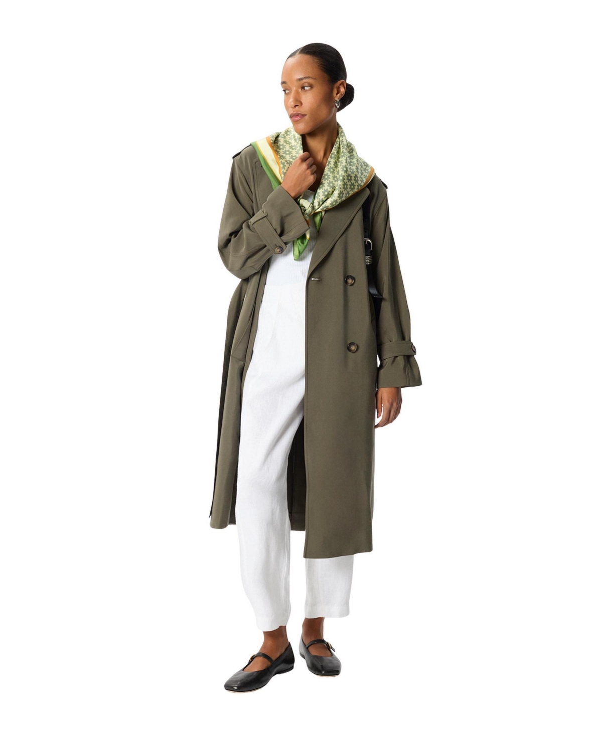 Click here for Whistles Womens Riley Trench Coat - Khaki prices