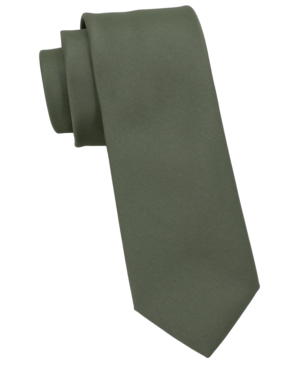 Click here for Dkny Mens Satin Solid Slim Tie - Green prices