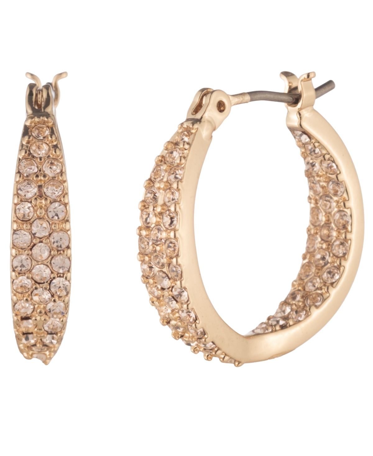 Click here for Givenchy Gold-Tone Dynamic Pave Hoop Earrings (Als... prices