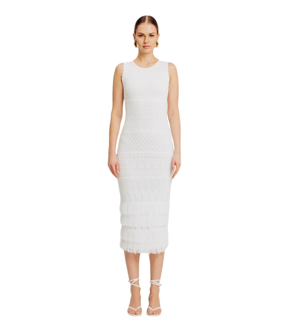Click here for Torn By Ronny Kobo Womens Ryan Dress - White prices