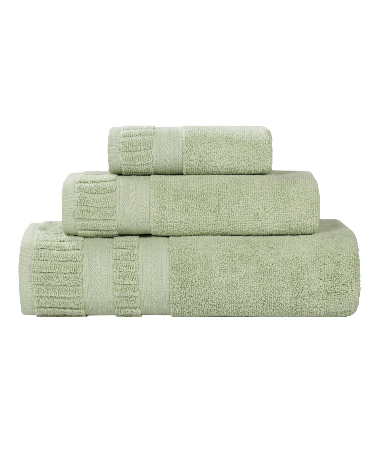 Click here for Superior Venice Cotton 3-Piece Towel Set - Green prices