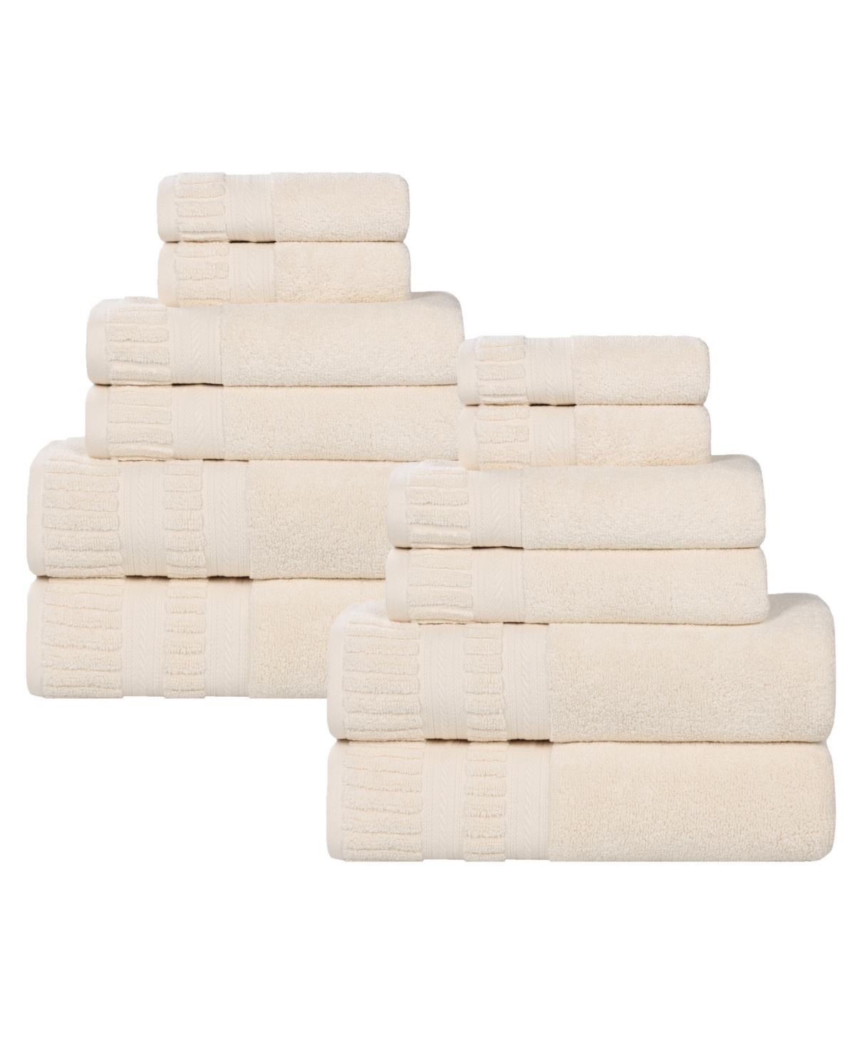 Click here for Superior Venice Cotton 12-Piece Towel Set - Ivory prices