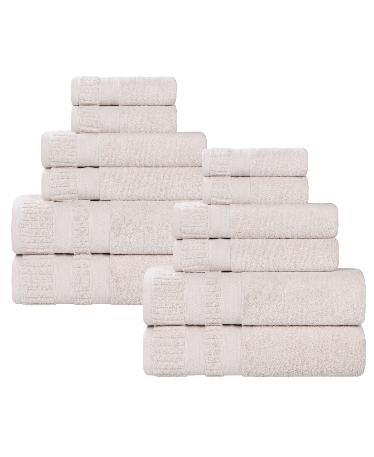Click here for Superior Venice Cotton 12-Piece Towel Set - Silver prices